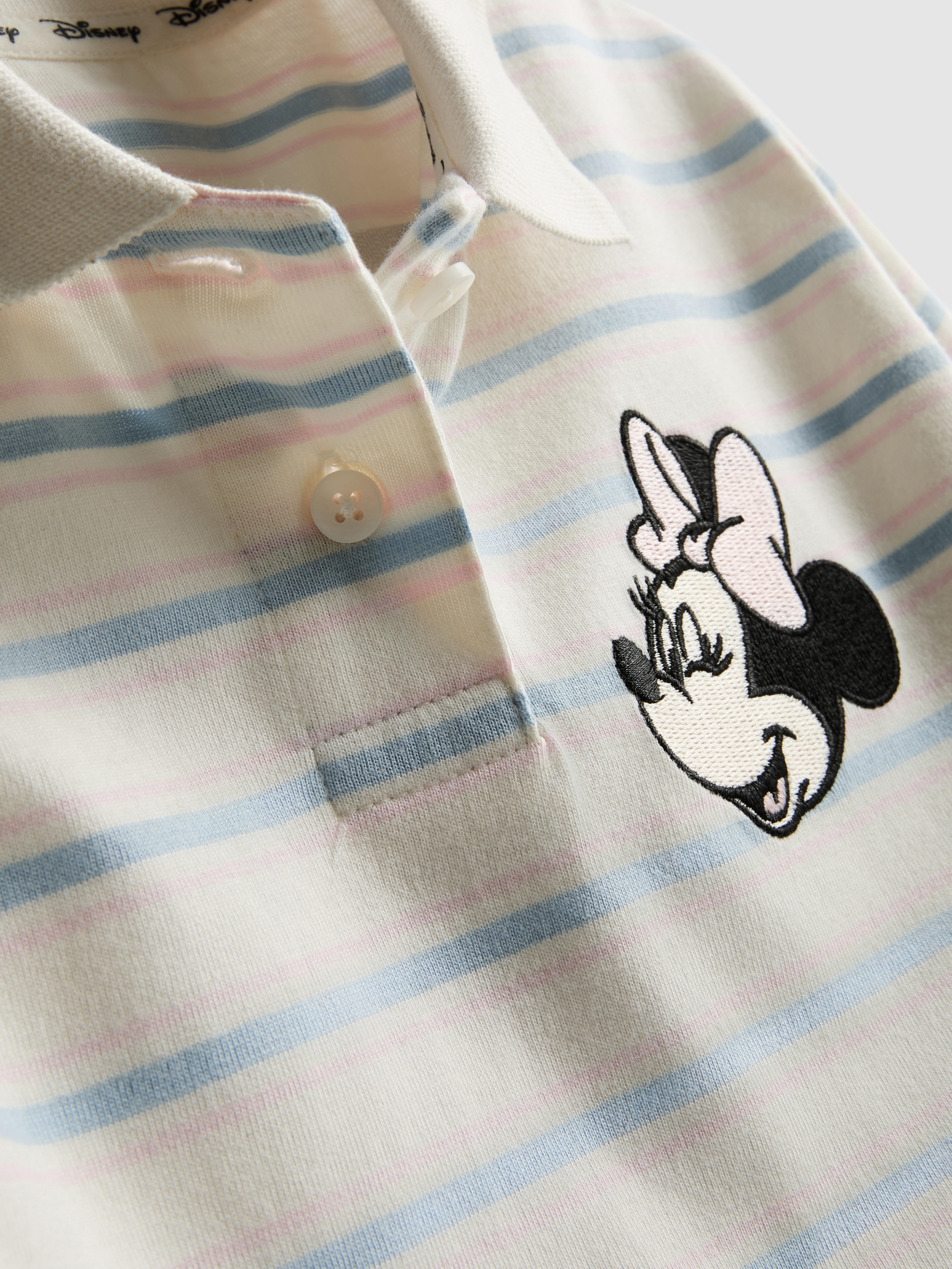 1,5-8 Jahre | „Disney Minnie Maus“ Poloshirt - Elfenbeinfarben ...