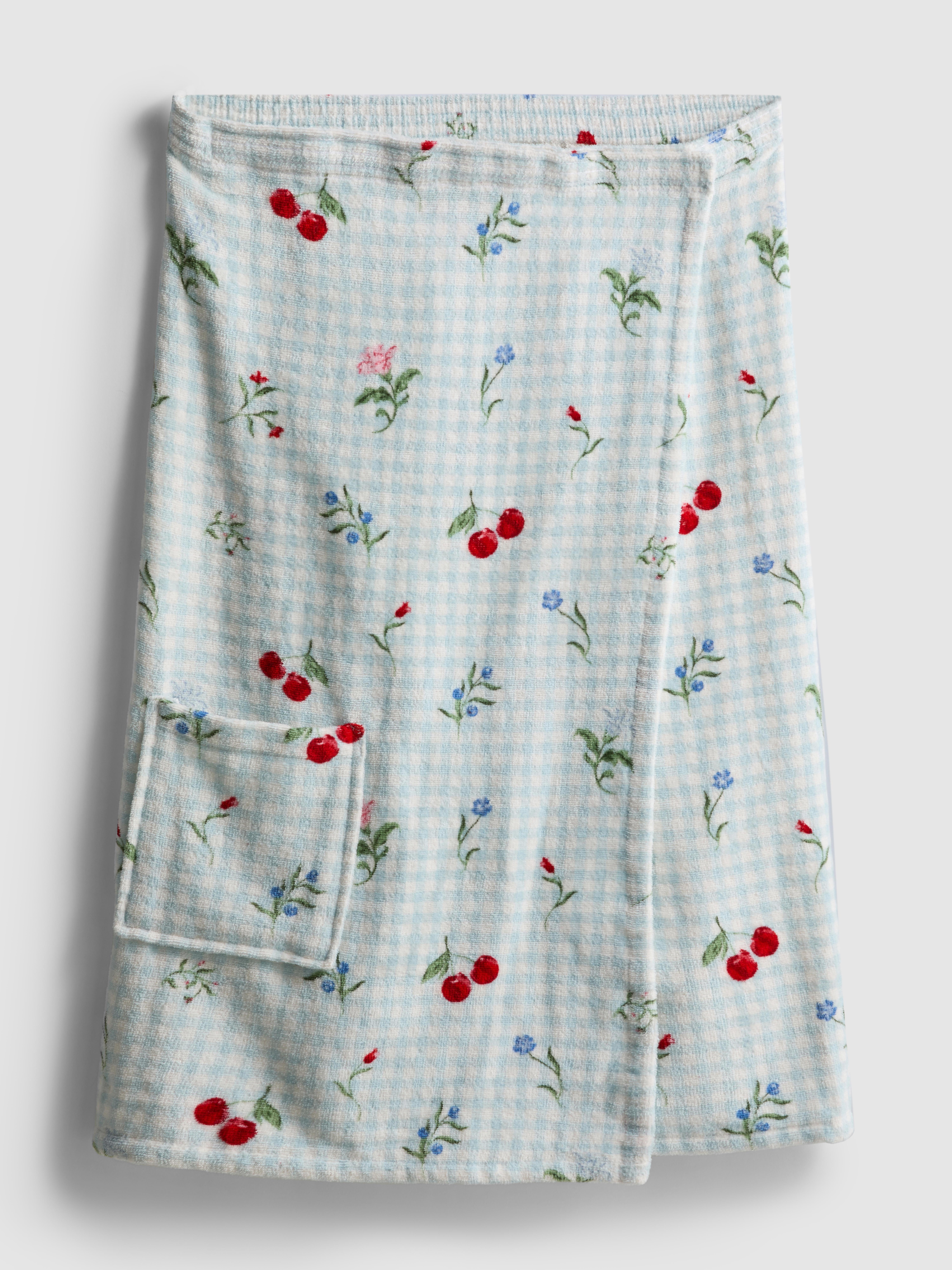 Wickelhandtuch mit Erdbeermuster - Gelb | Primark