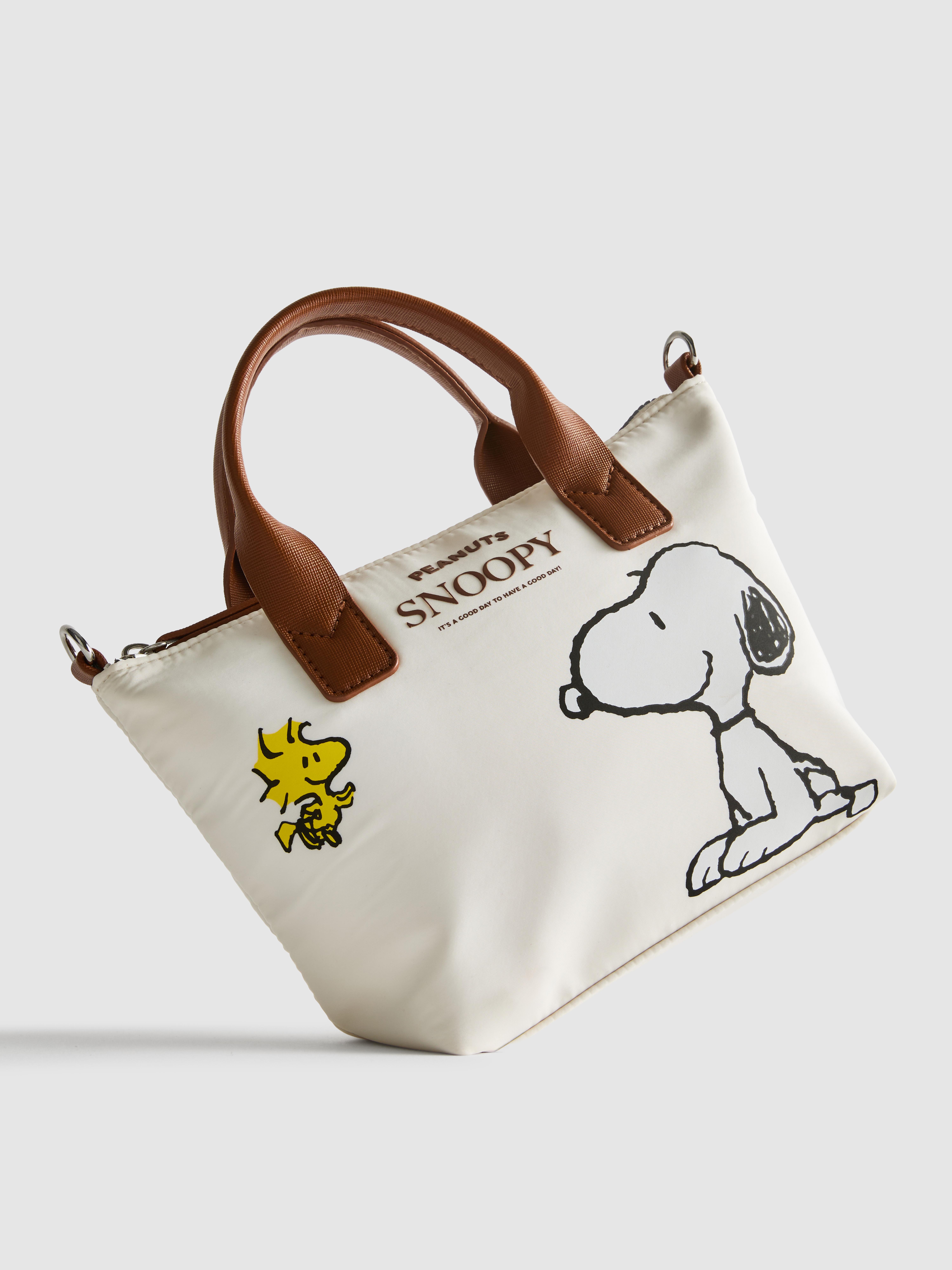 Womens Ecru Snoopy Mini Shopper Bag | Primark