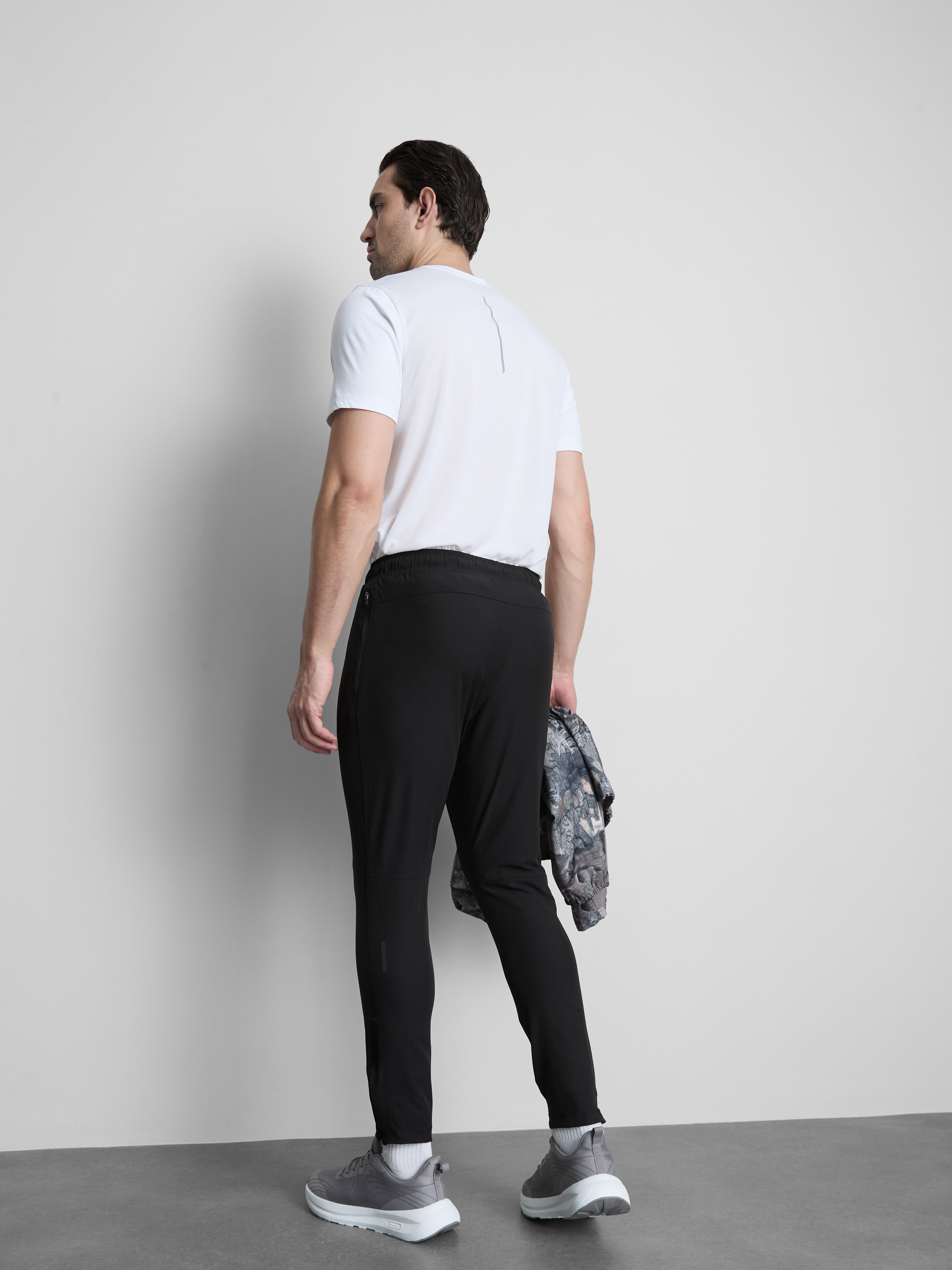 Mens Black Active Drawstring Joggers | Primark