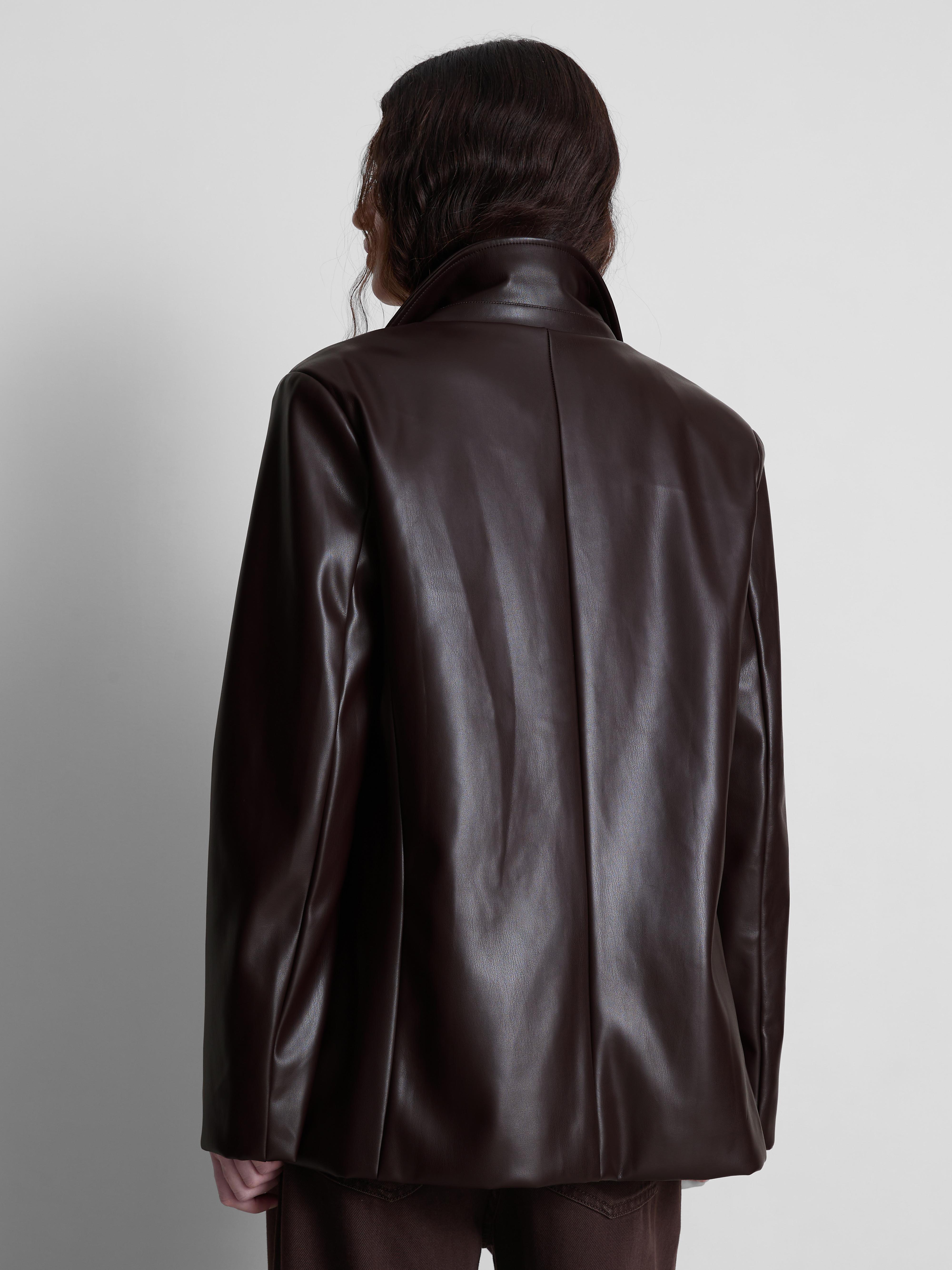 Women's Burgundy Faux Leather Blazer | Penneys