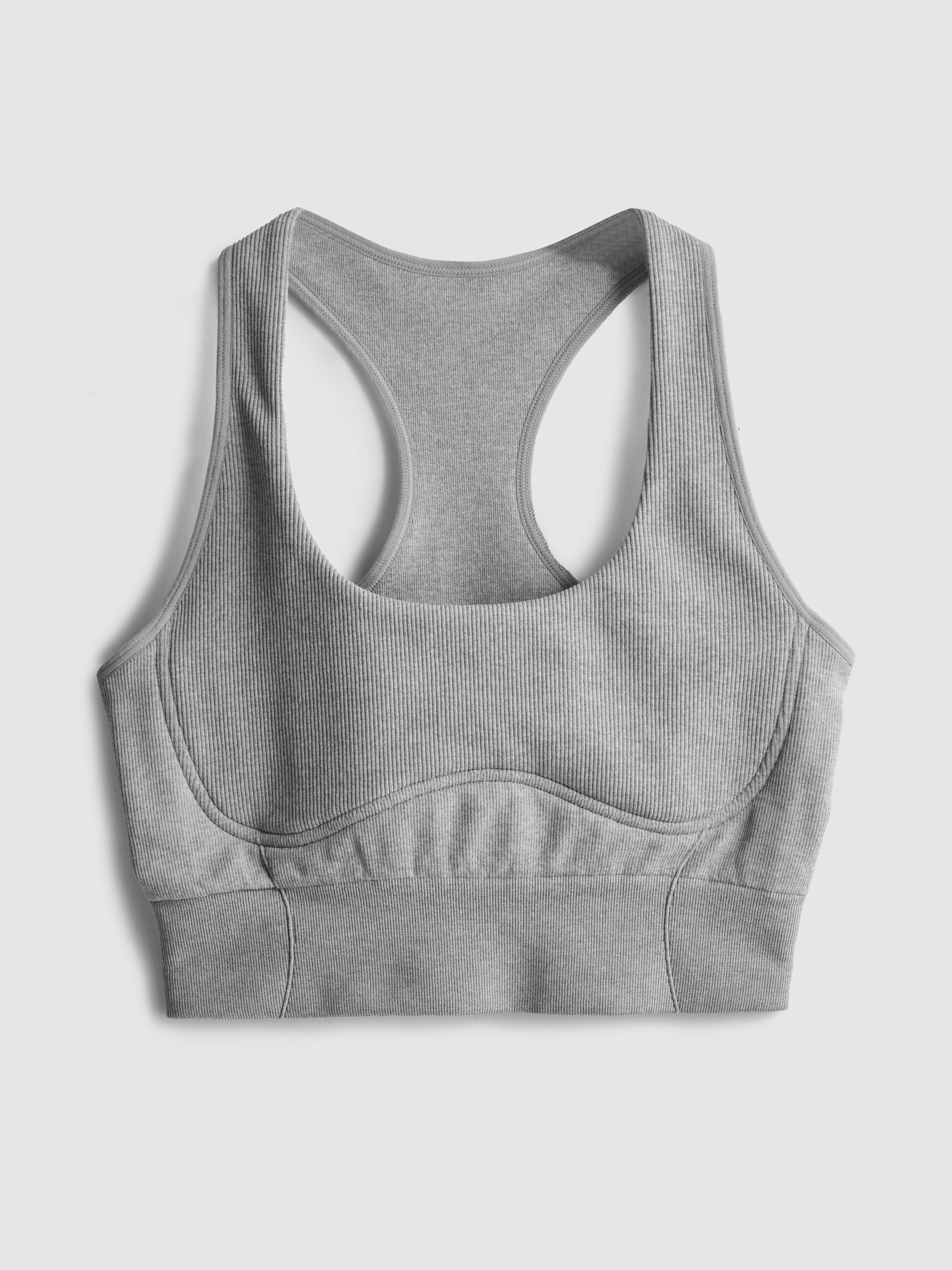 Women's Light Grey Seamless Active Cropped Contour Vest | Penneys
