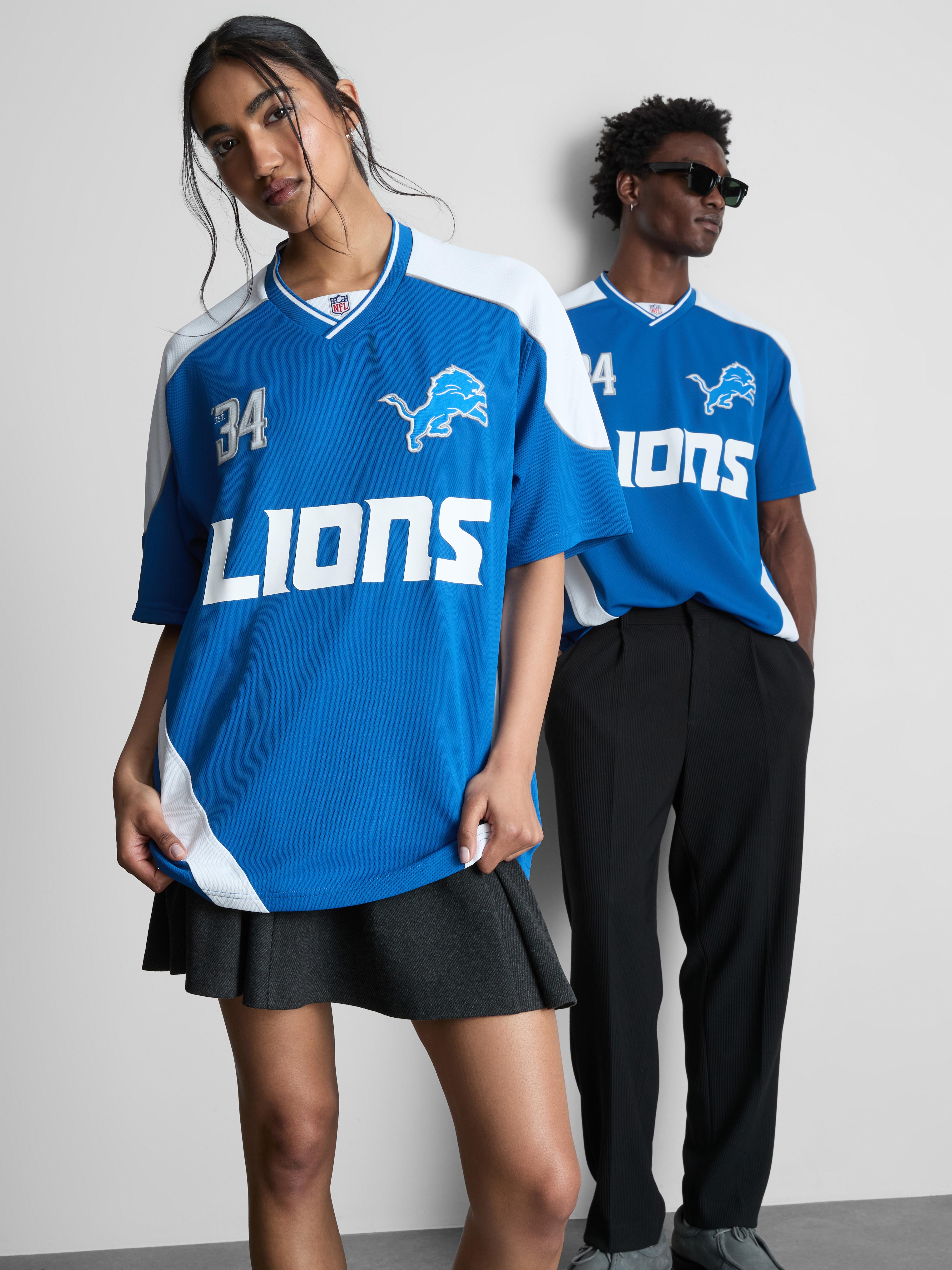 „NFL Detroit Lions“ T-Shirt mit V-Ausschnitt - Blau - Herren | Primark