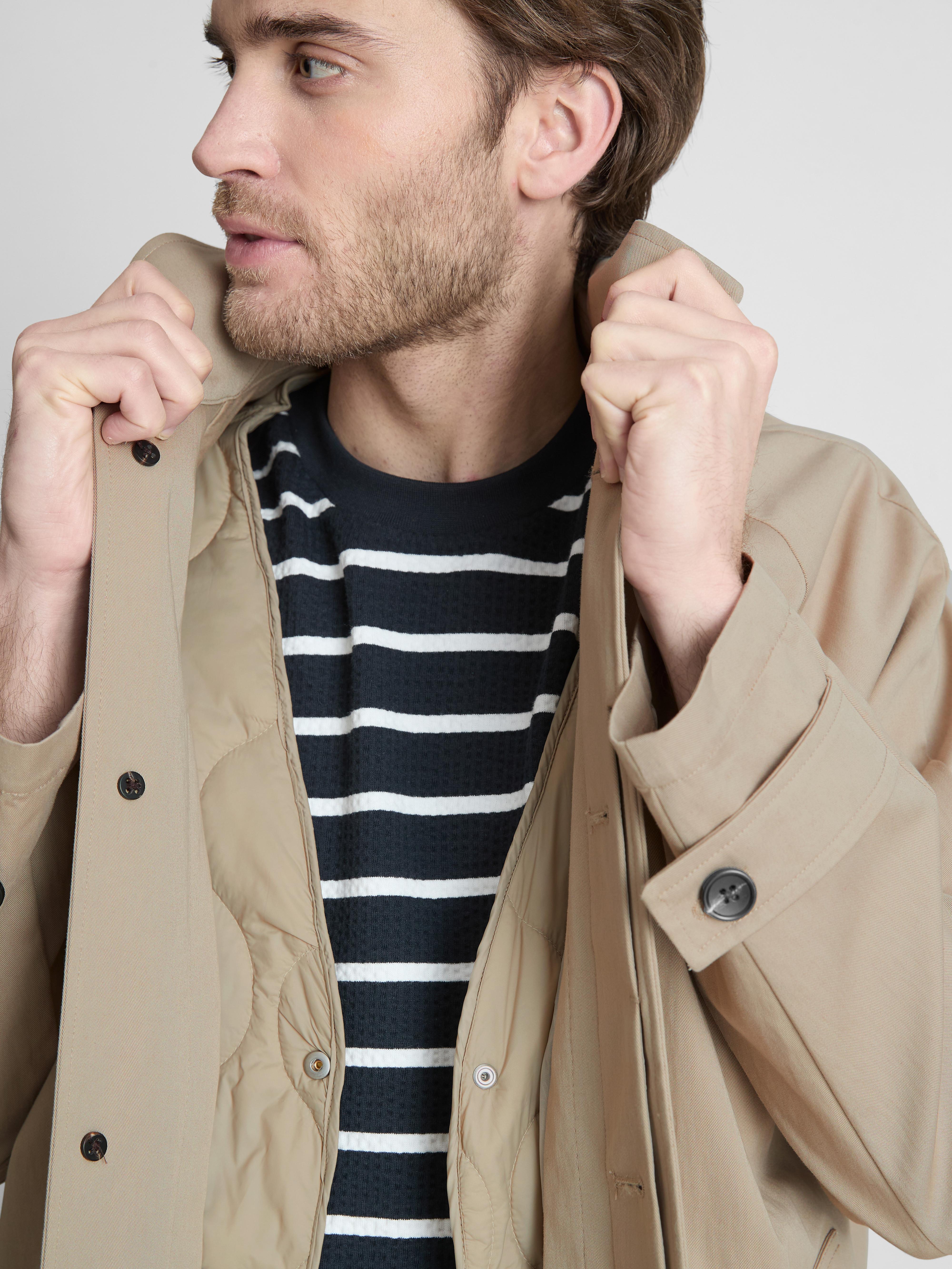 Gabardina con botones de The Edit - Color crudo - Hombre | Primark