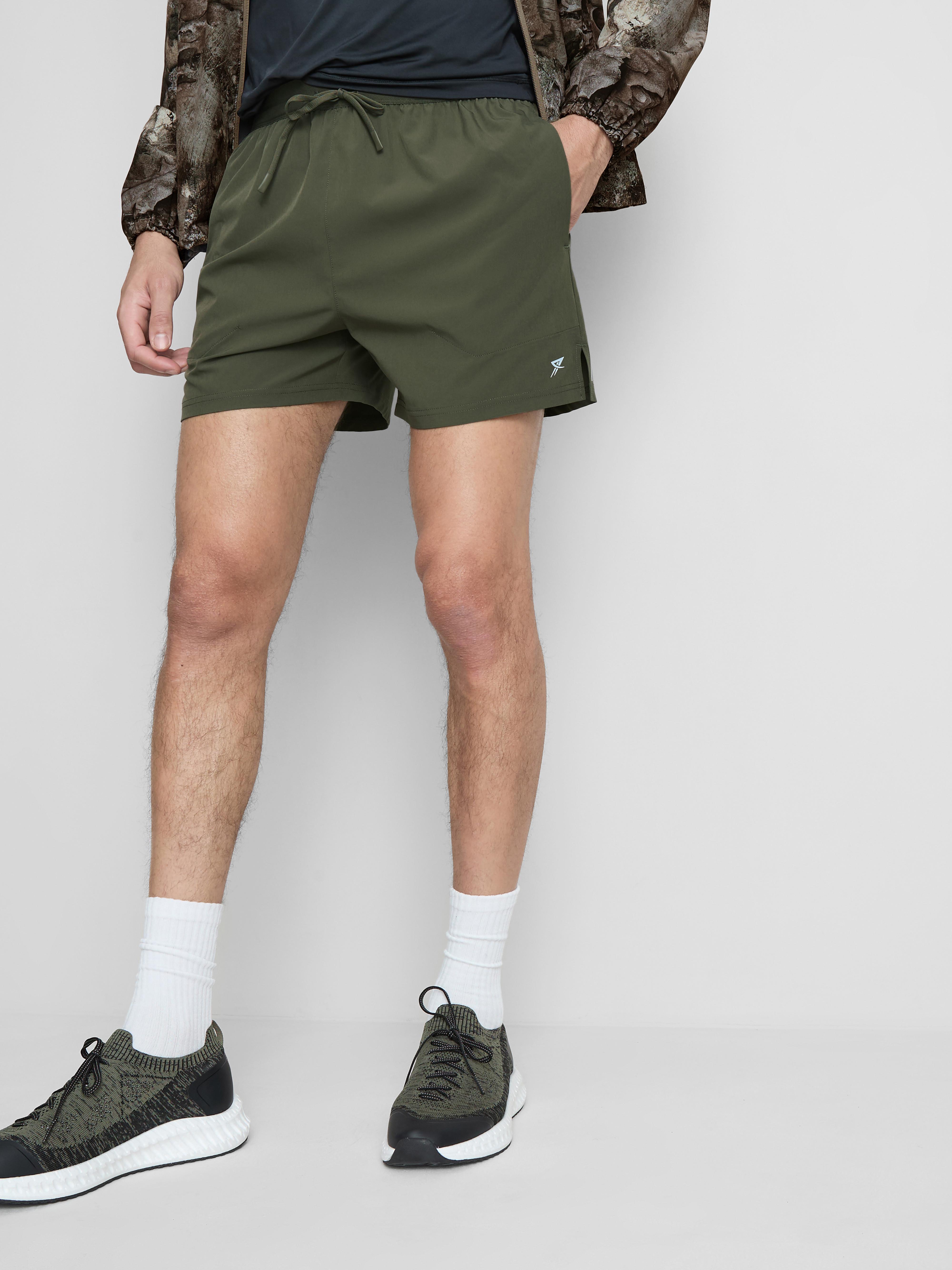 Mens Khaki Active Drawstring Shorts | Primark