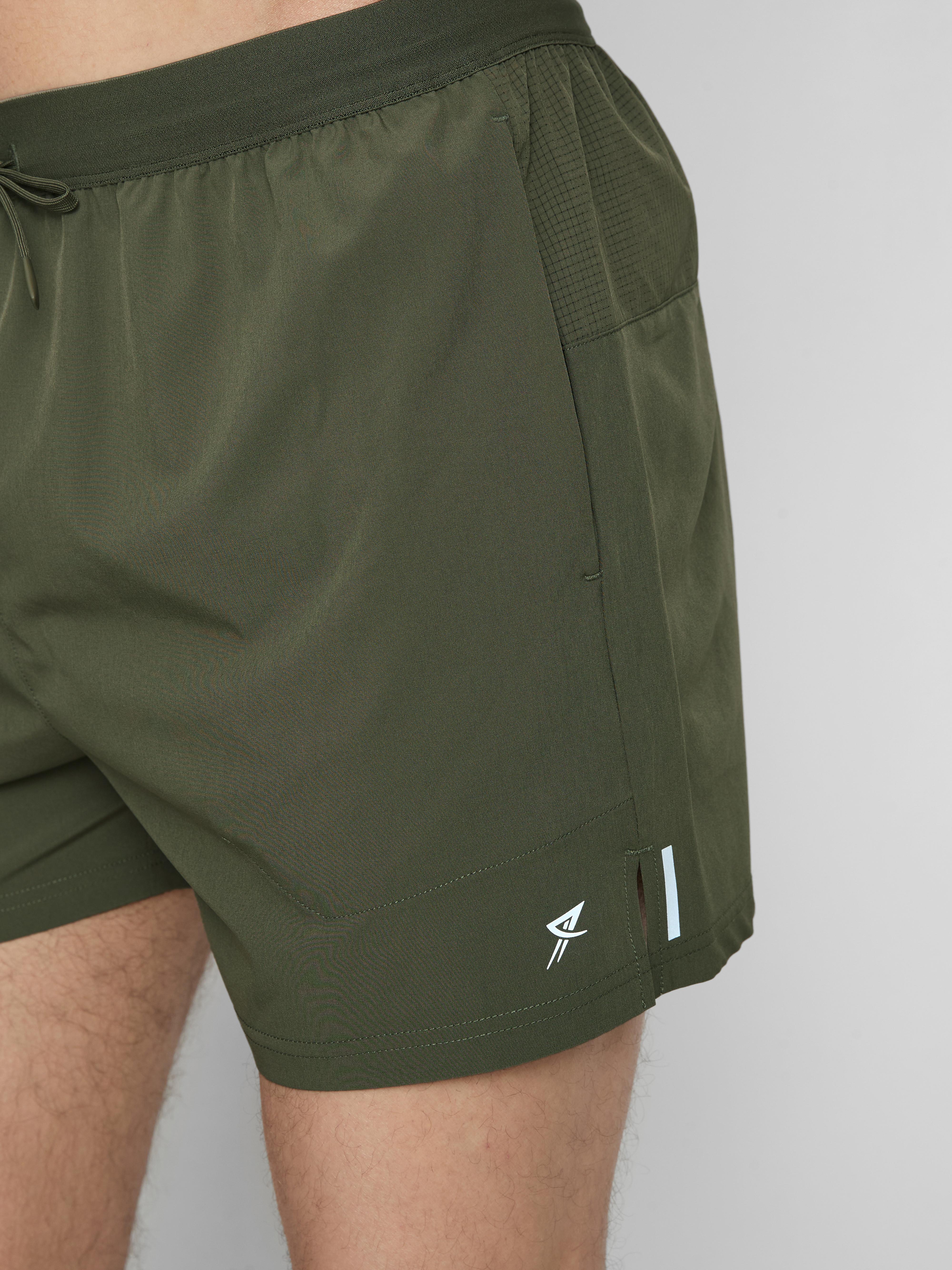 Mens Khaki Drawstring Gym Shorts | Primark
