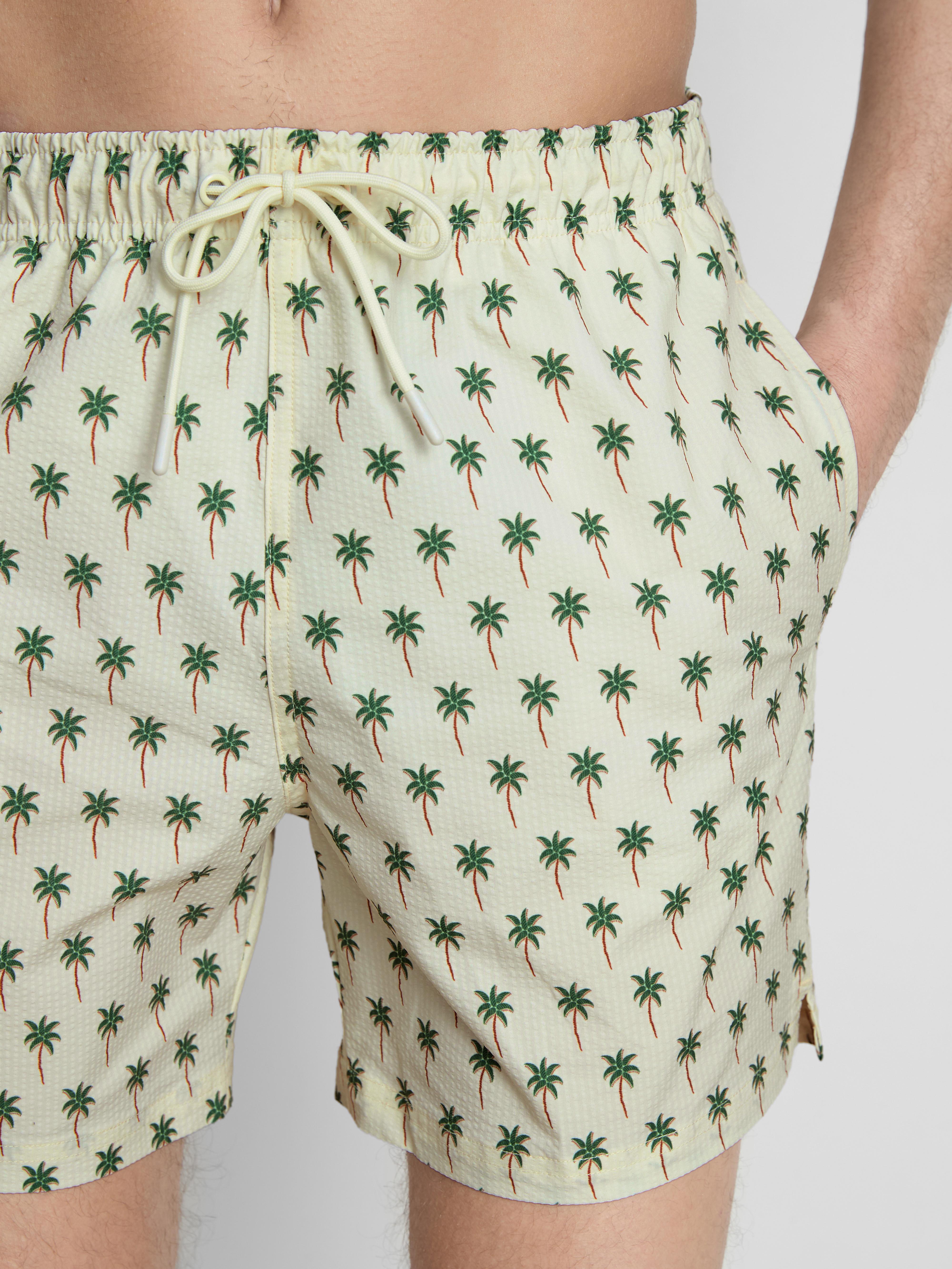 Short de bain texturé à motif palmier - Écru - Homme | Primark