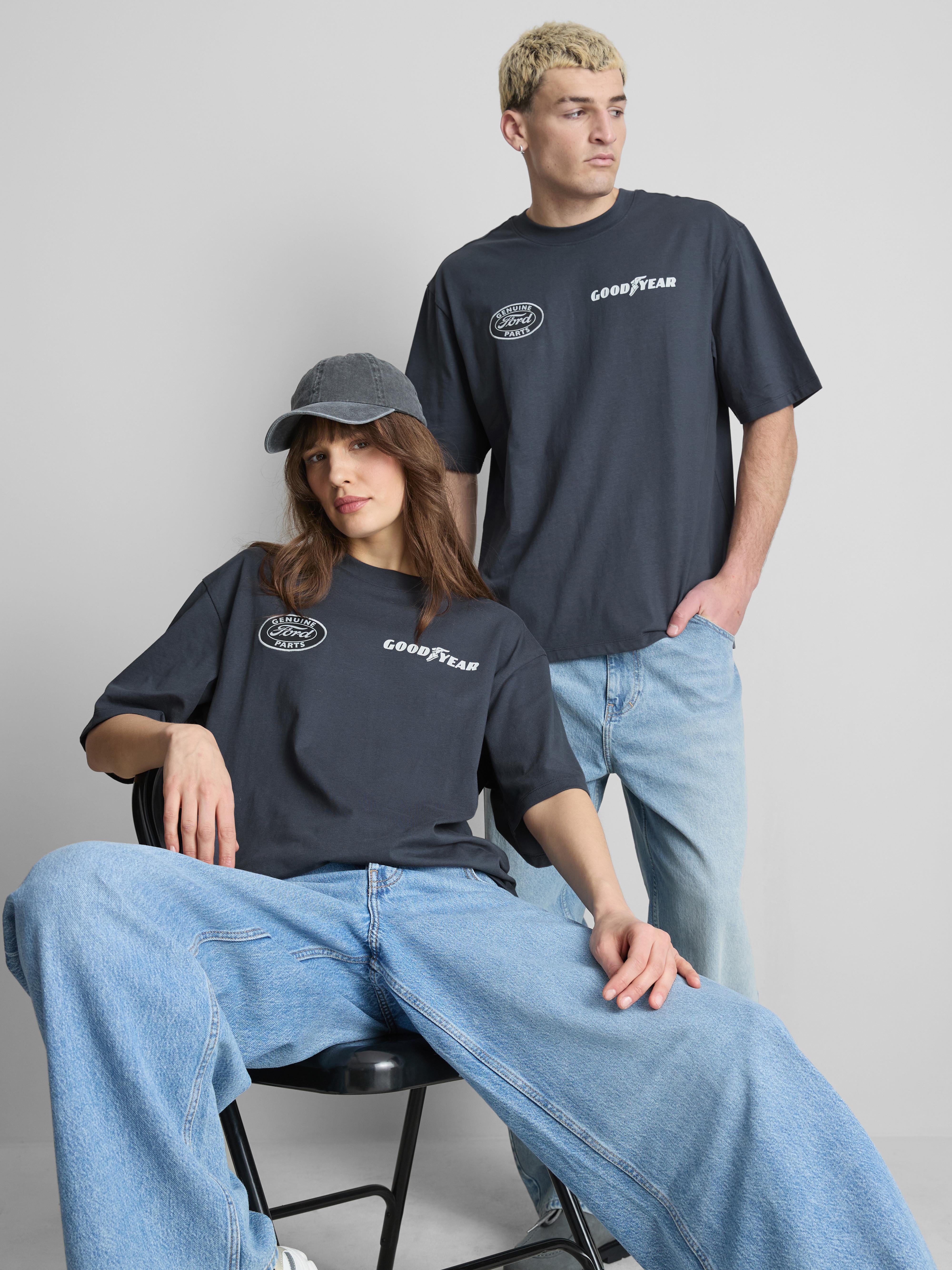 Mens Navy Ford Short Sleeve T-Shirt | Primark