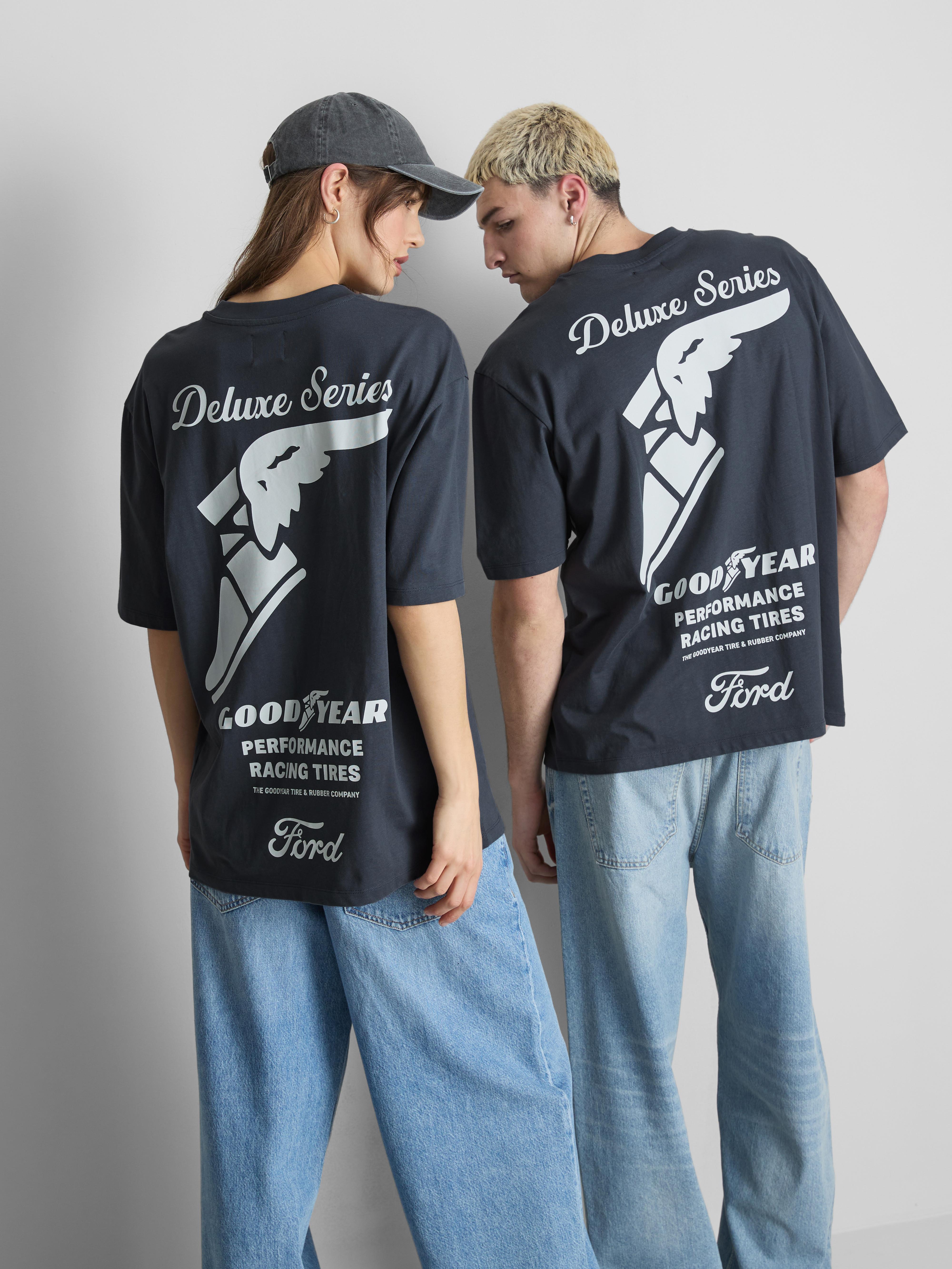 Mens Navy Ford Short Sleeve T-Shirt | Primark