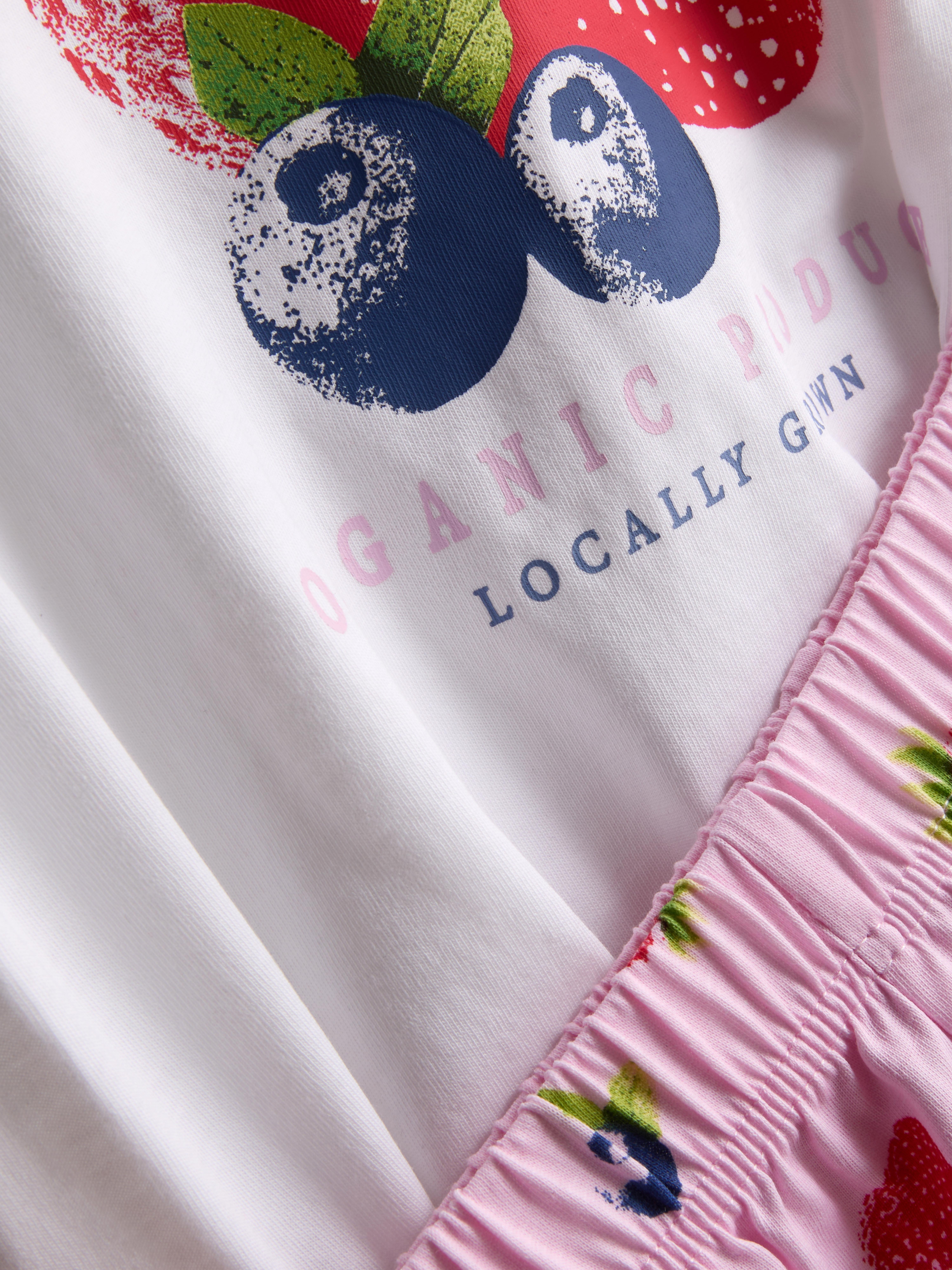 Girls White 7-15yrs | 2pk Berry Graphic Short Pyjamas | Penneys