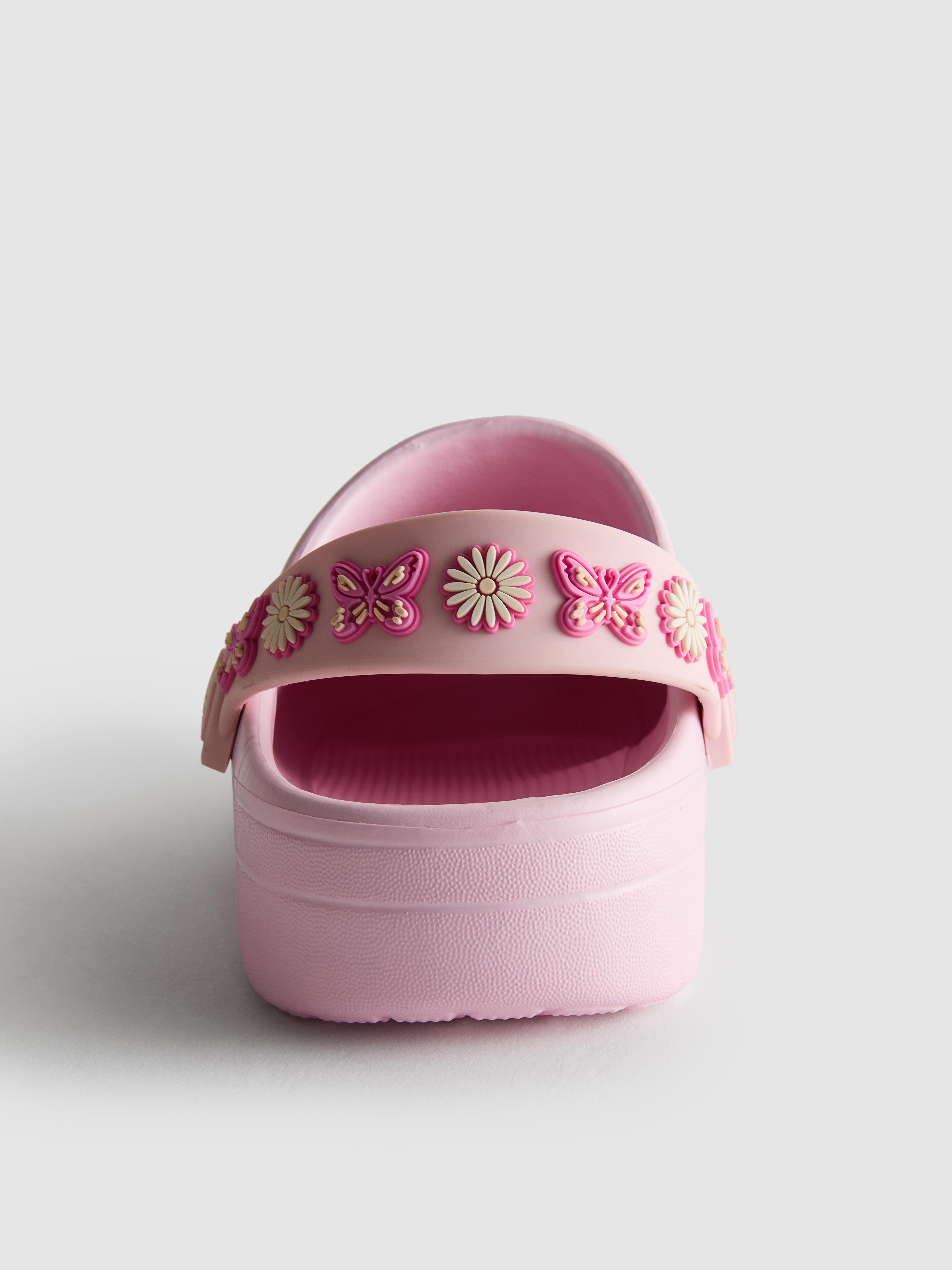 Light Pink Ombré Butterfly Clogs | Penneys