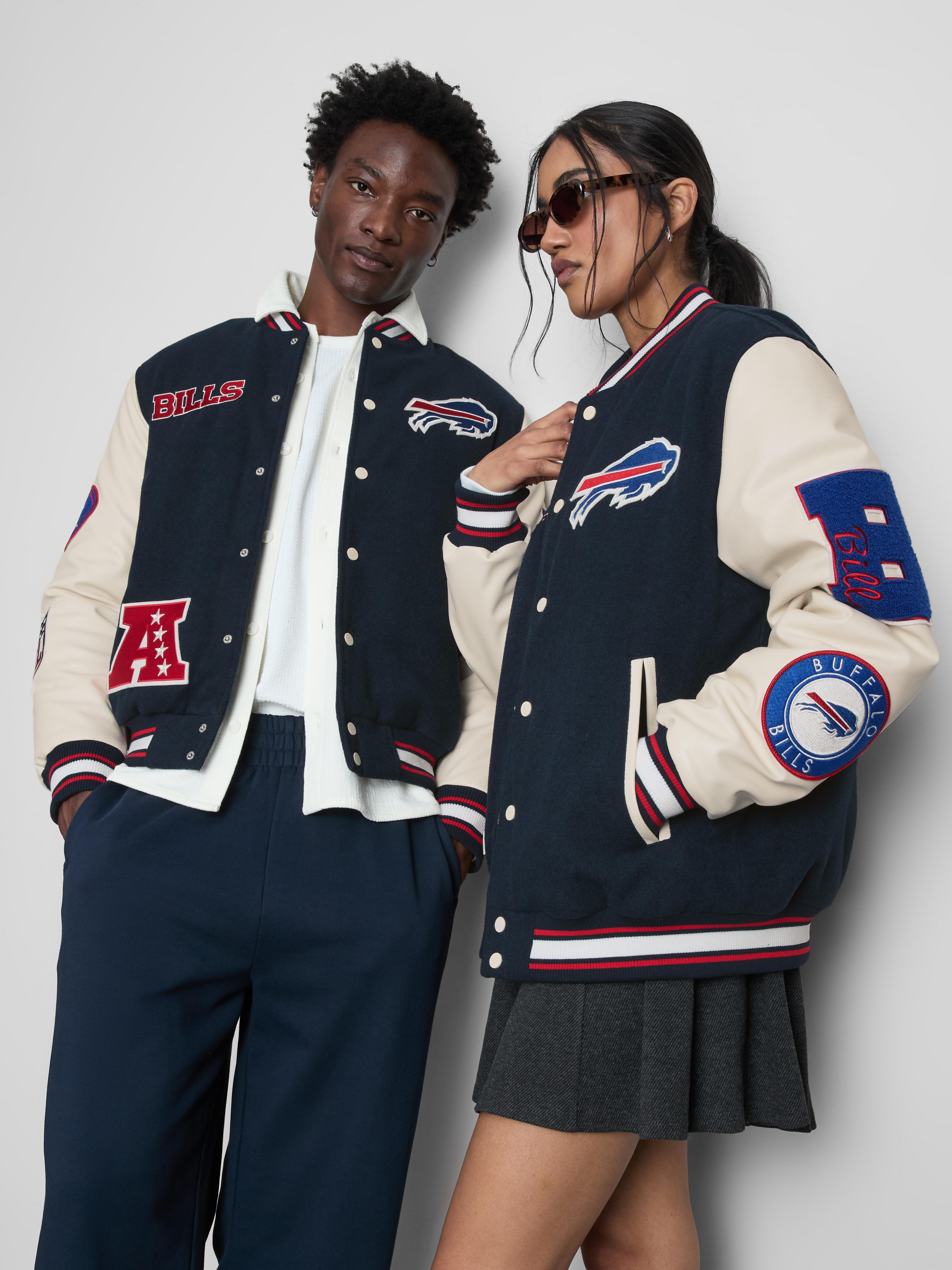 Mens;Womens;Unisex Blue NFL Buffalo Bills Bomber Jacket | Primark