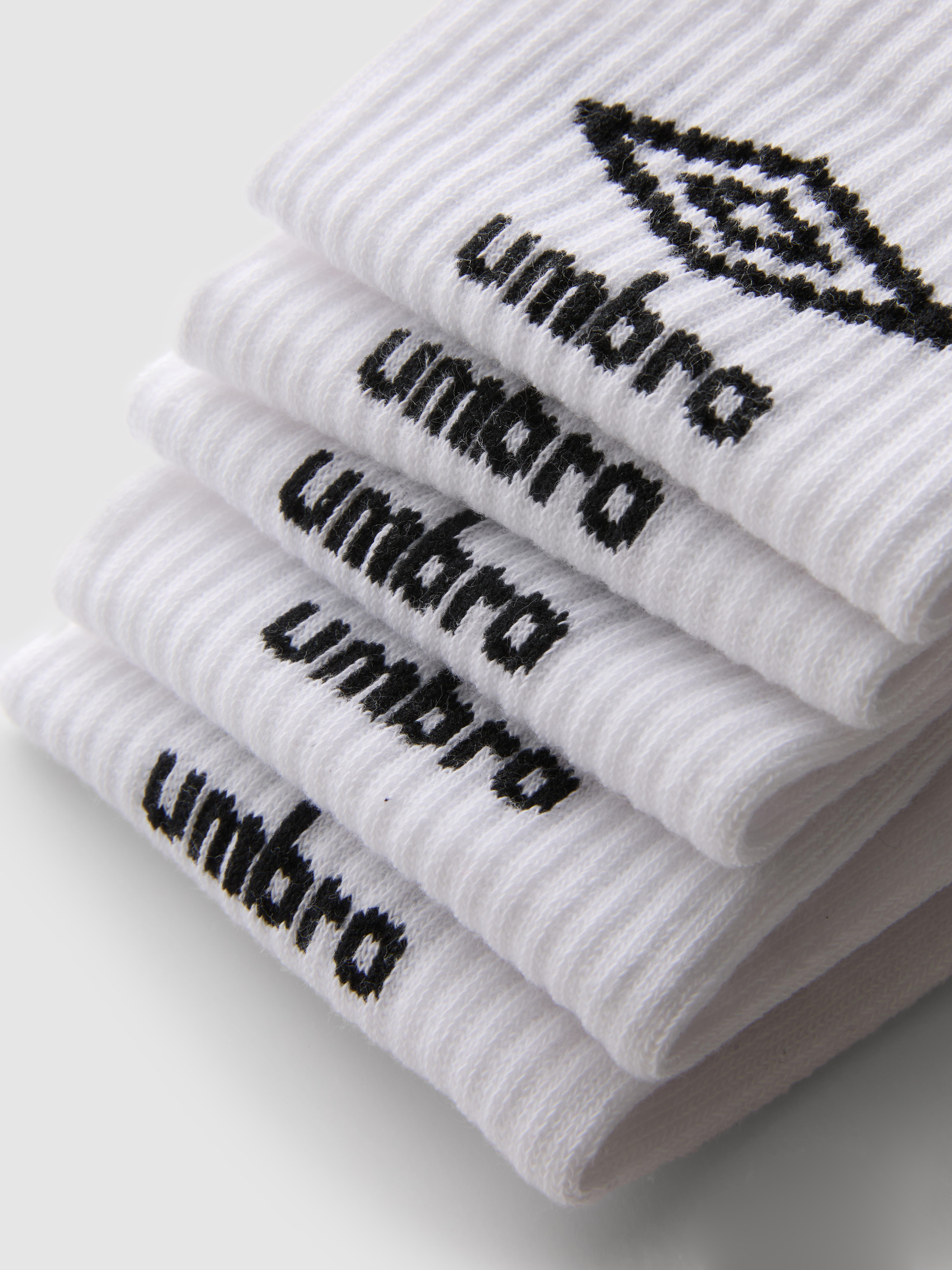 Mens White 5pk Umbro Sports Socks | Primark