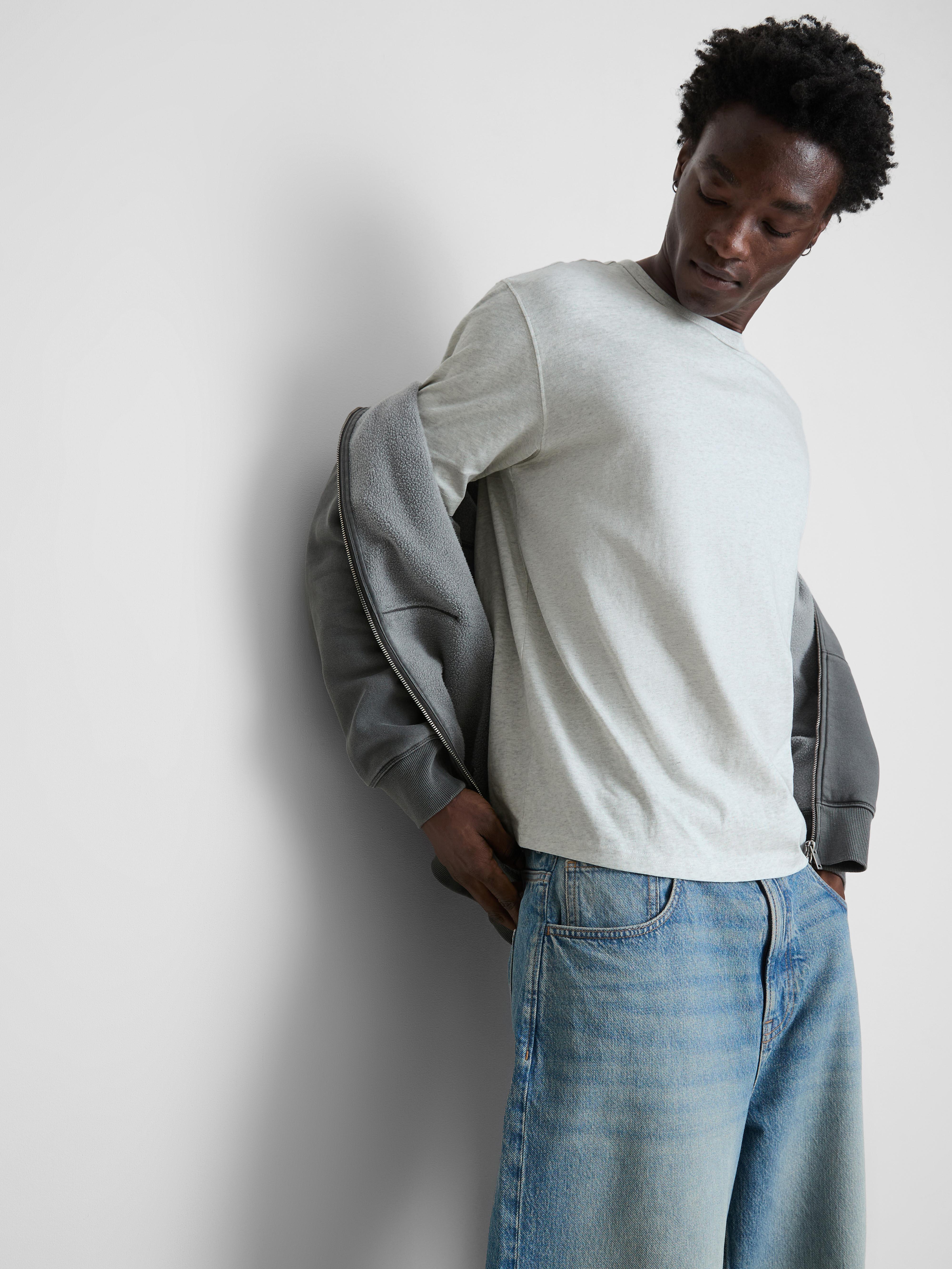 Mens Light Grey Short Sleeve Muscle Fit T-Shirt | Primark