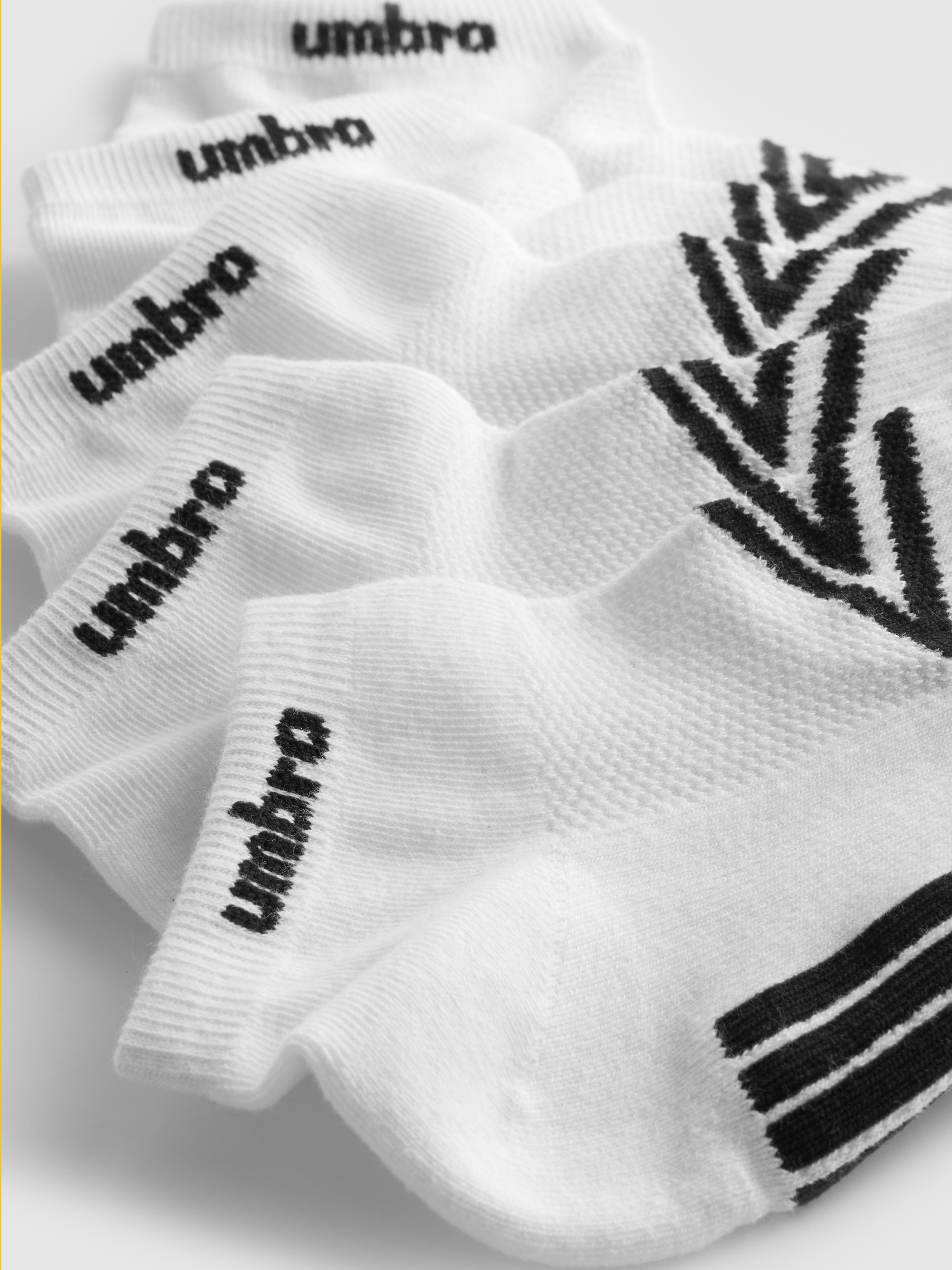 „Umbro“ Sneakersocken, 5er-Pack - Weiß - Herren | Primark