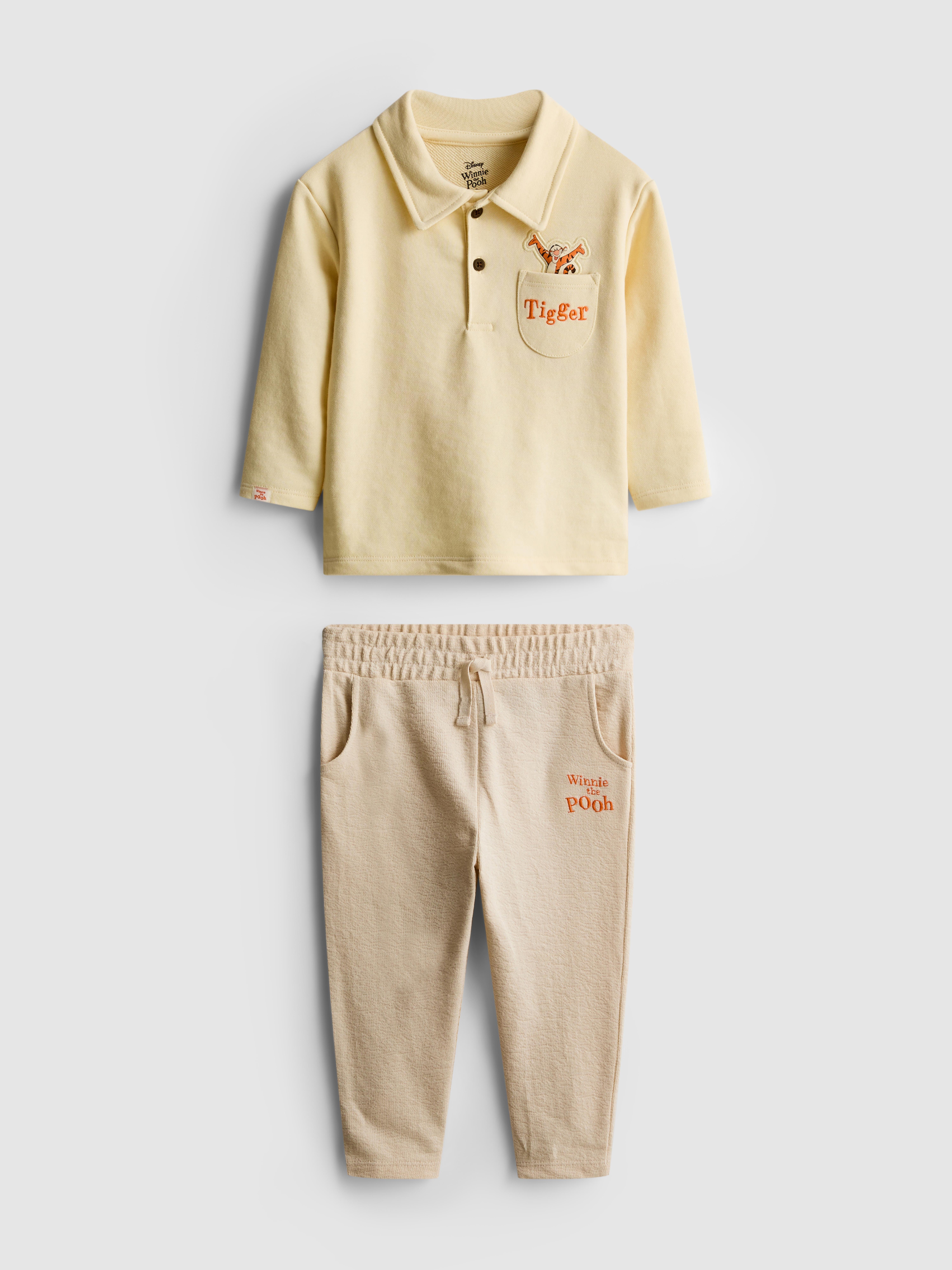 0–36 Monate | „Disney Winnie Puuh Tigger“ Hemd und Jogginghose - Gelb ...