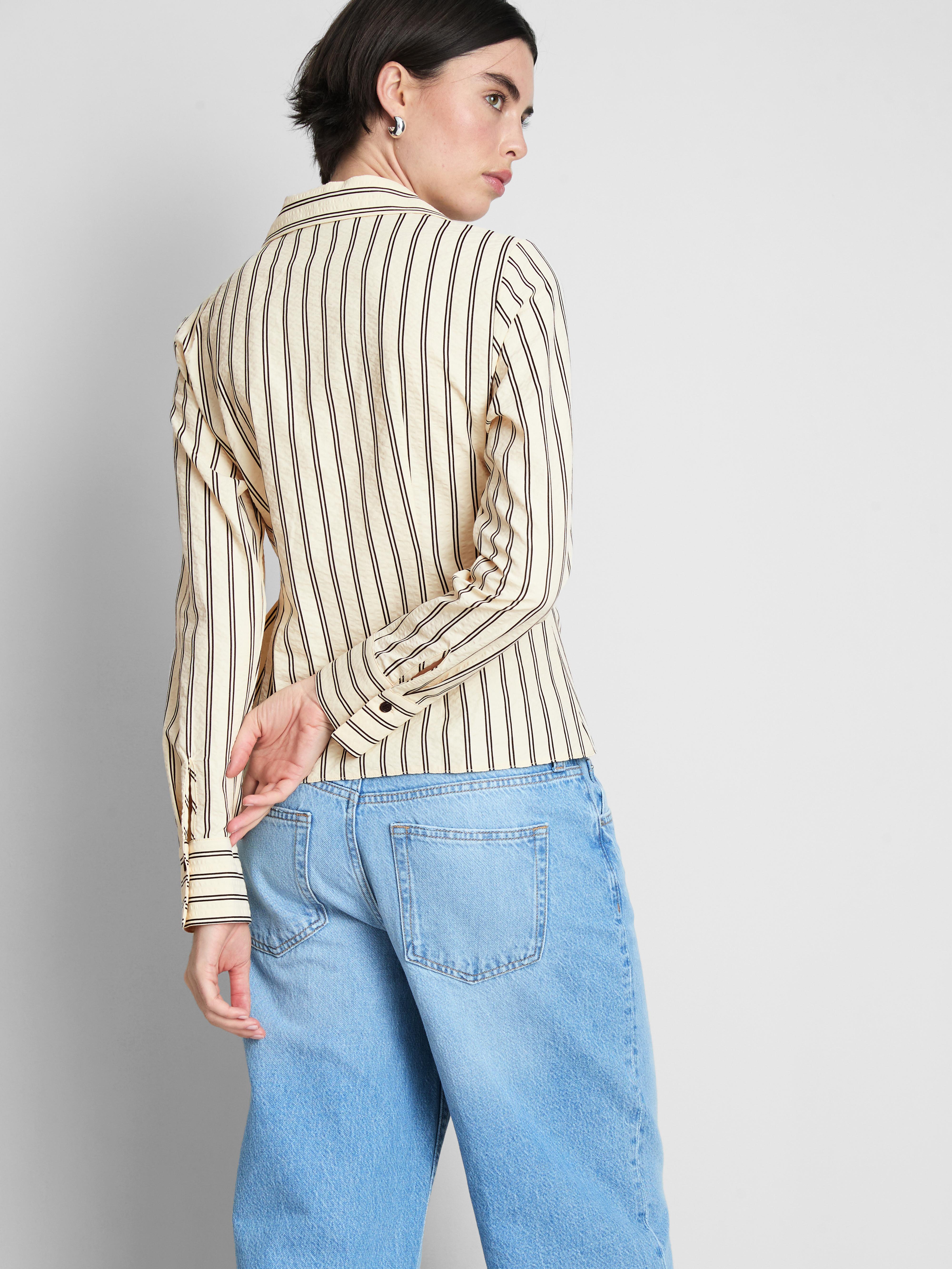 Black/White Striped Wrap Shirt | Primark