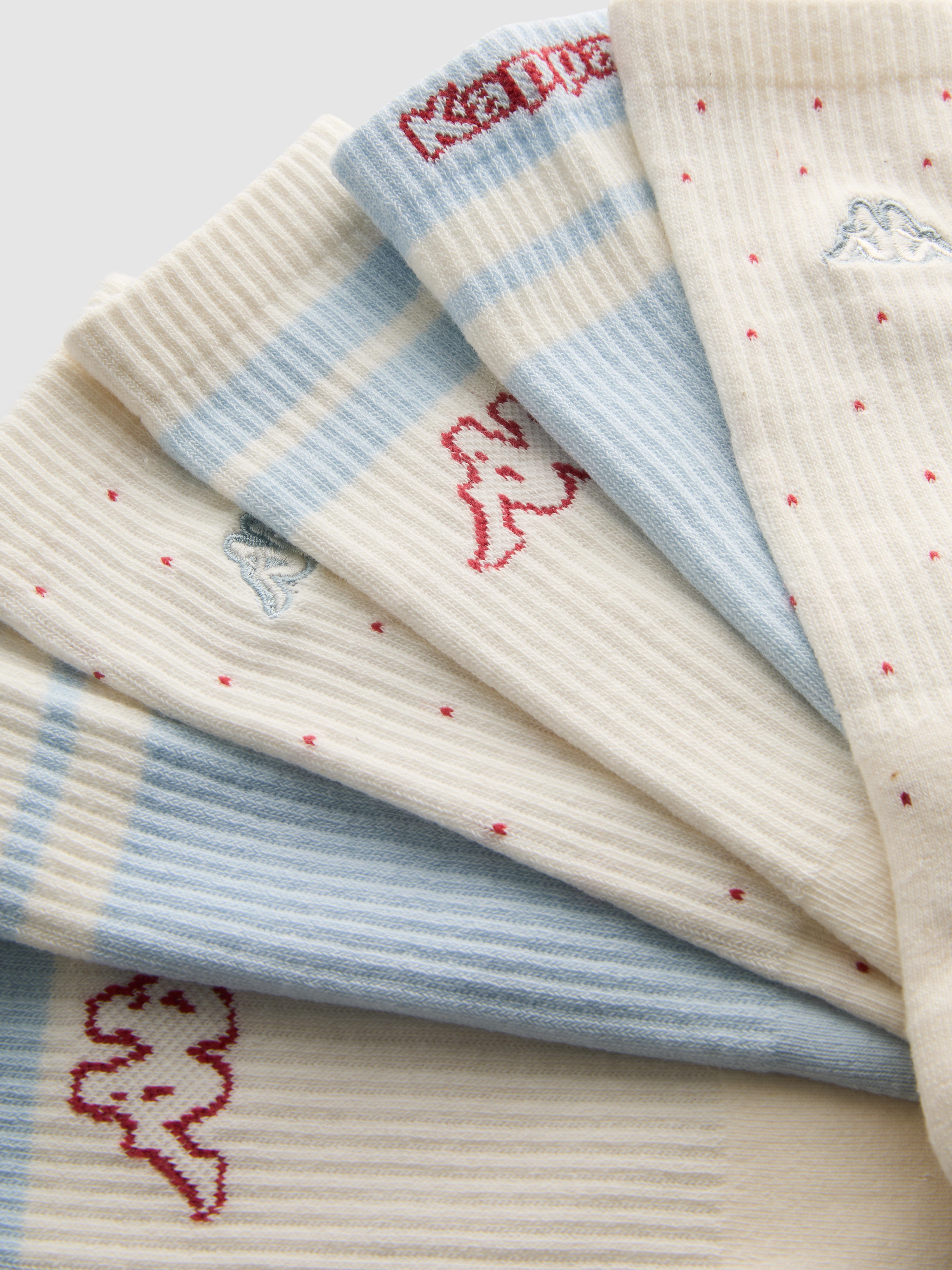 Women's Ivory 3pk Kappa x Primark Crew Socks | Penneys