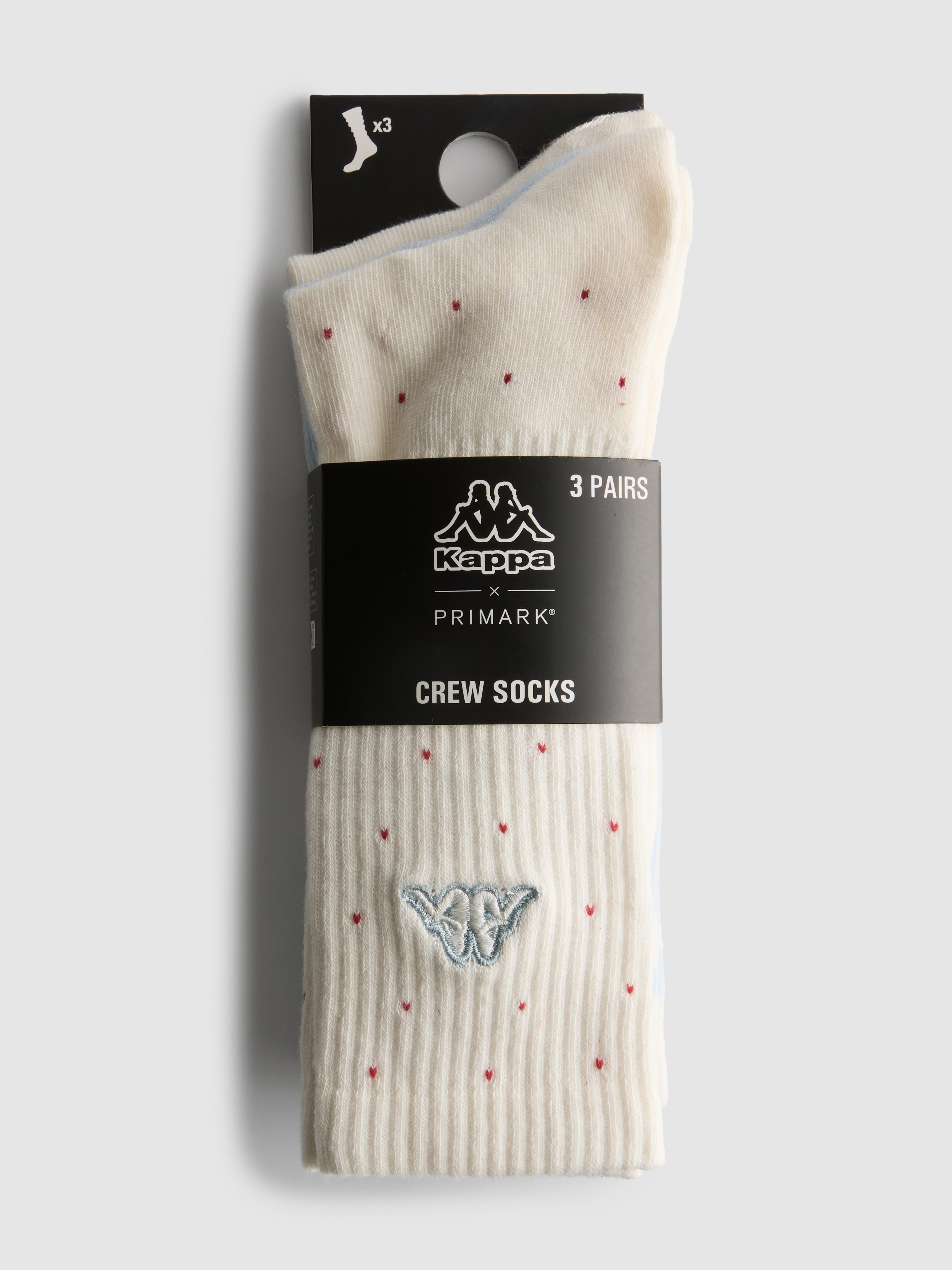 3 páry středních ponožek Kappa x Primark - Slonovinová - Dámské | Primark