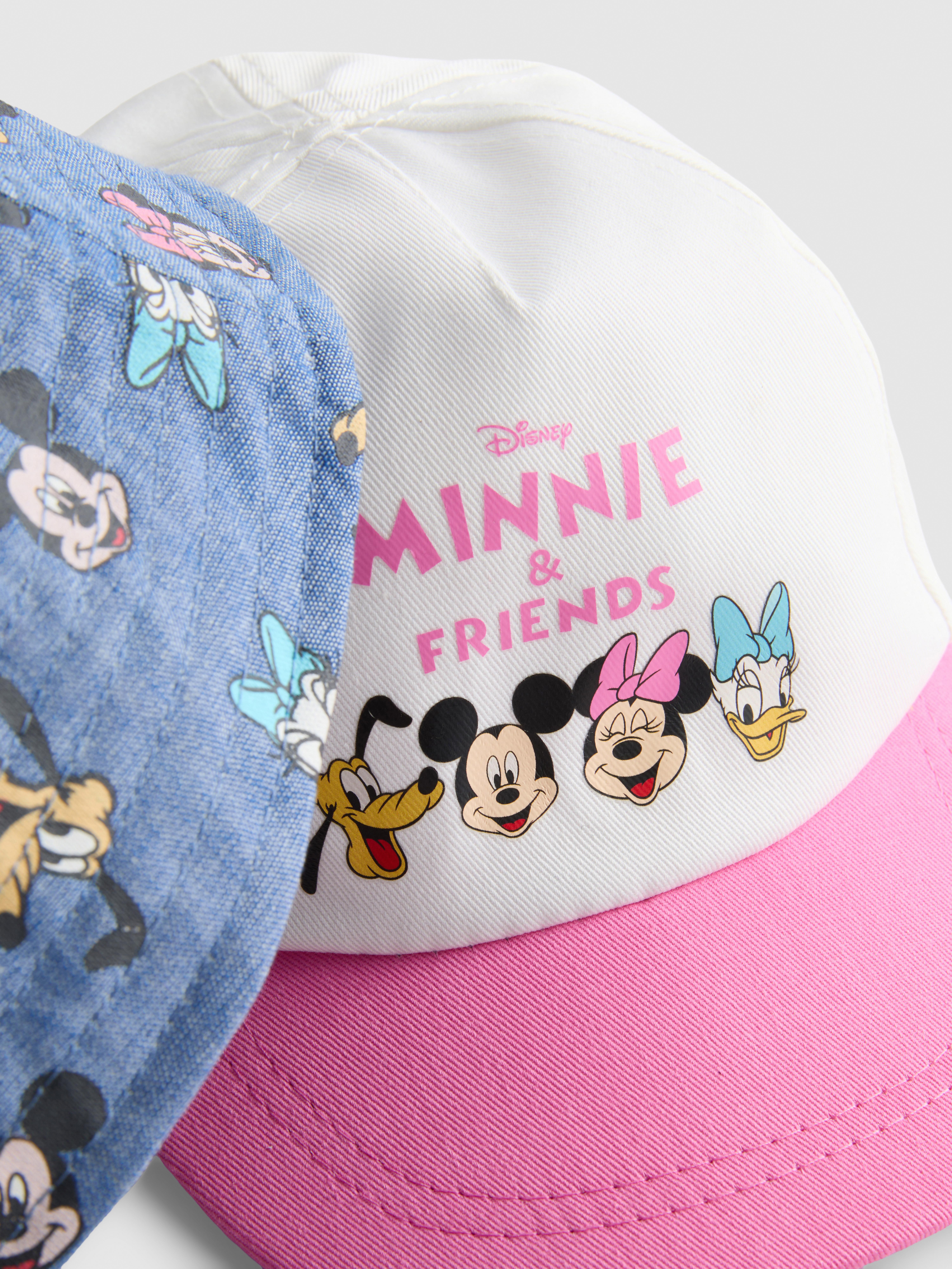 Newborn Baby Girls Pink 2pk Disney's Minnie And Friends Baby Hats | Primark