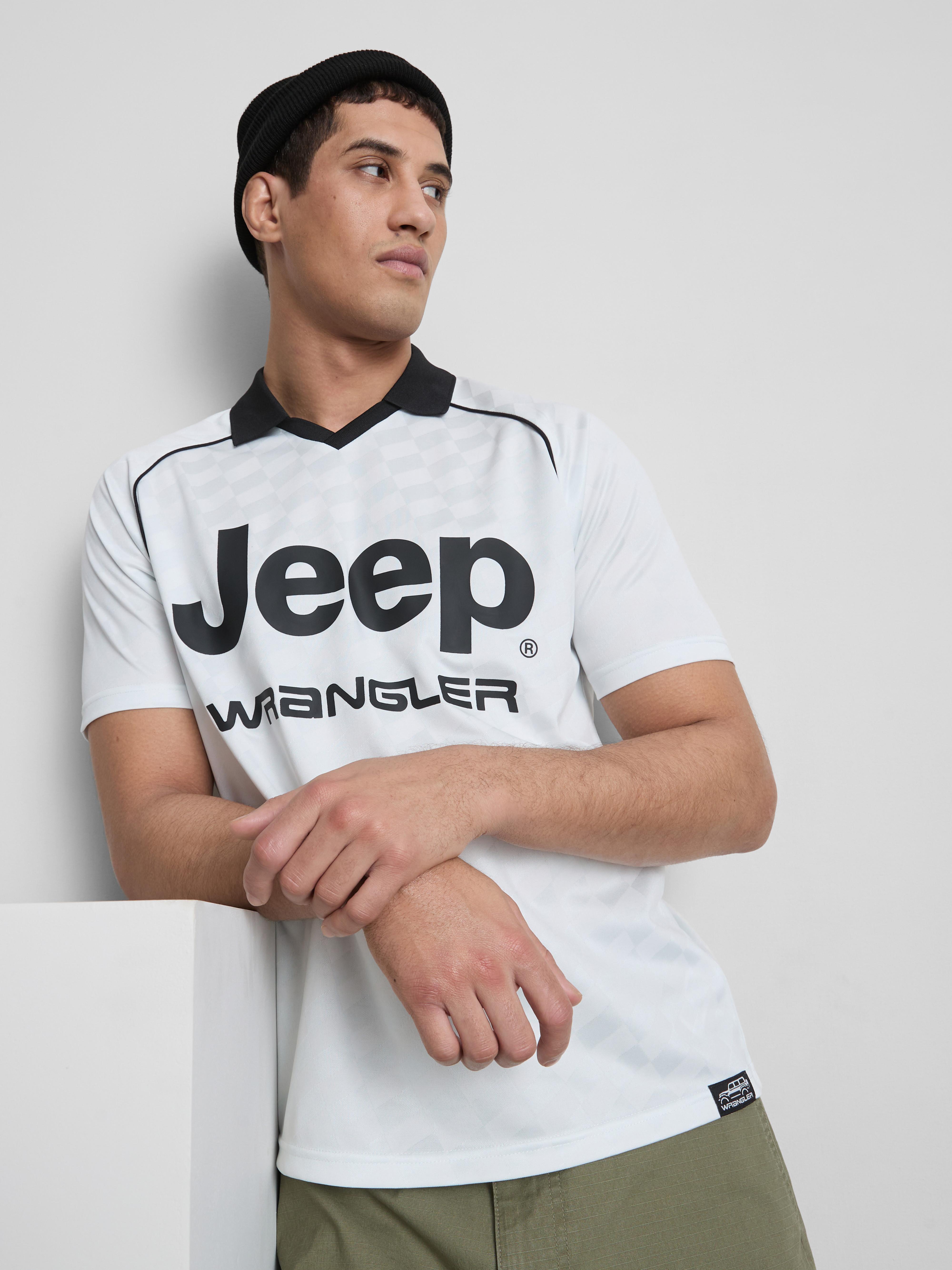 T-Shirt aus Netzstoff mit „Jeep“ Logo - Weiß - Herren | Primark