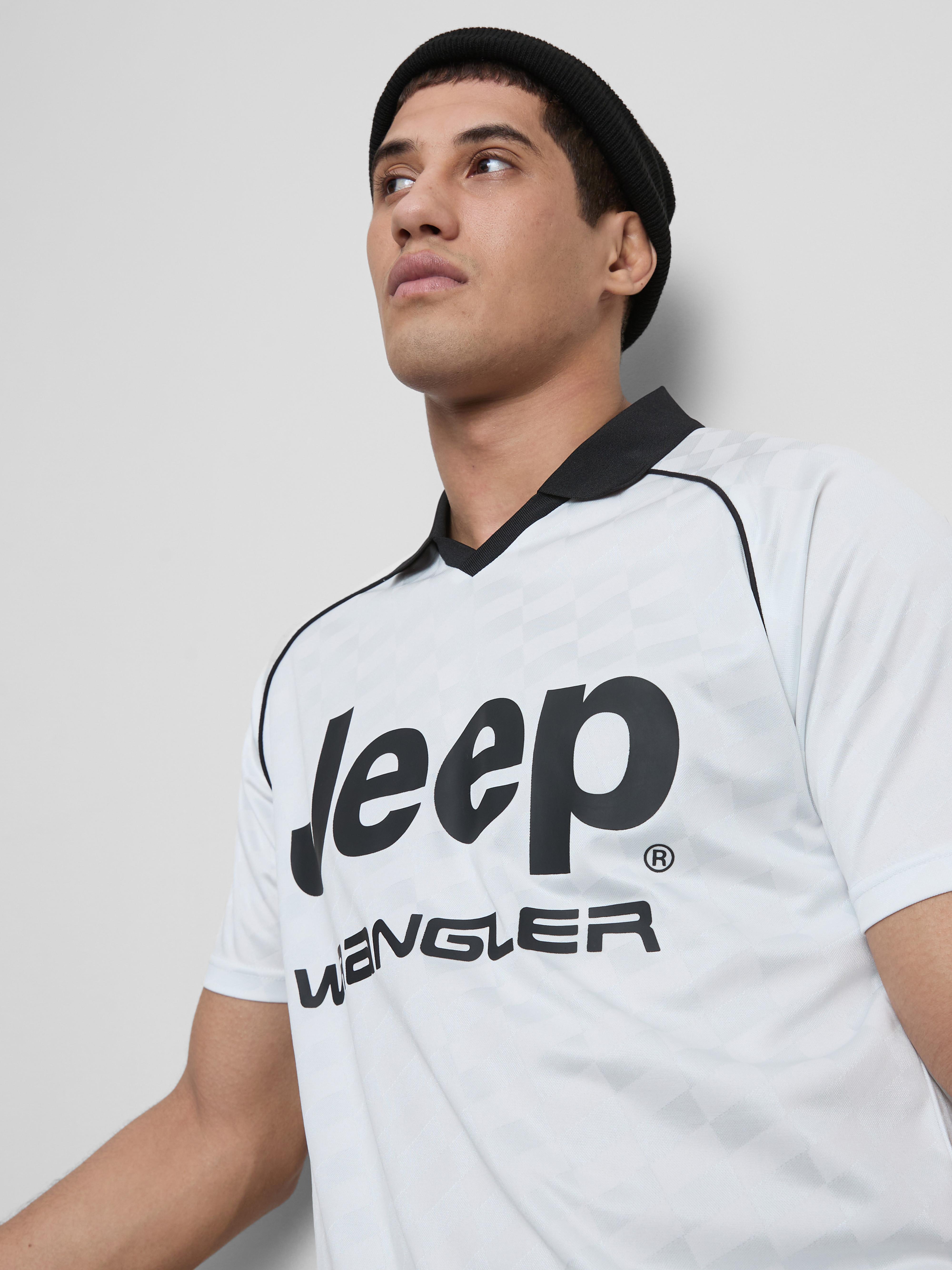 T-Shirt aus Netzstoff mit „Jeep“ Logo - Weiß - Herren | Primark