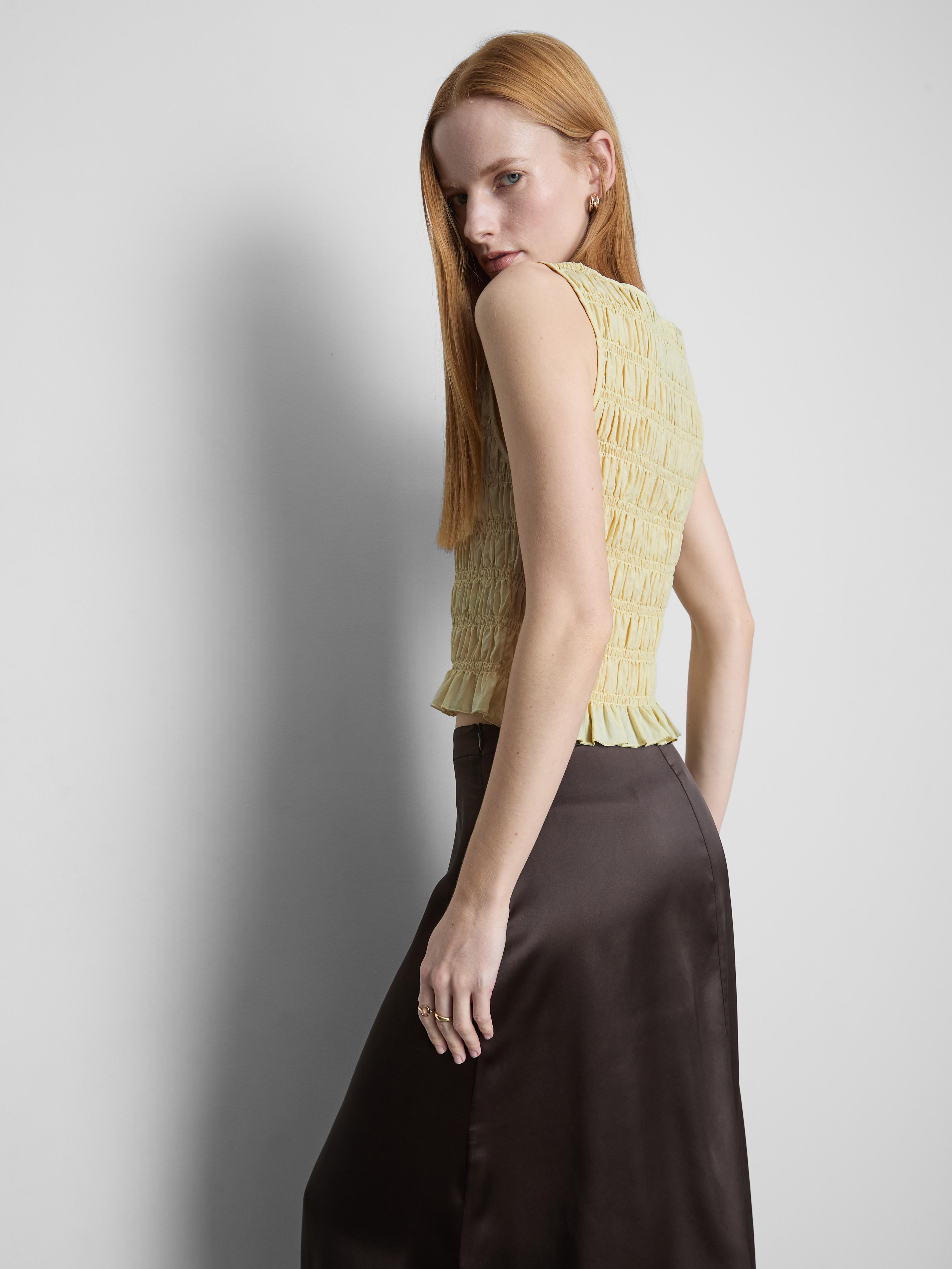 Débardeur froncé - Jaune clair - Femme | Primark