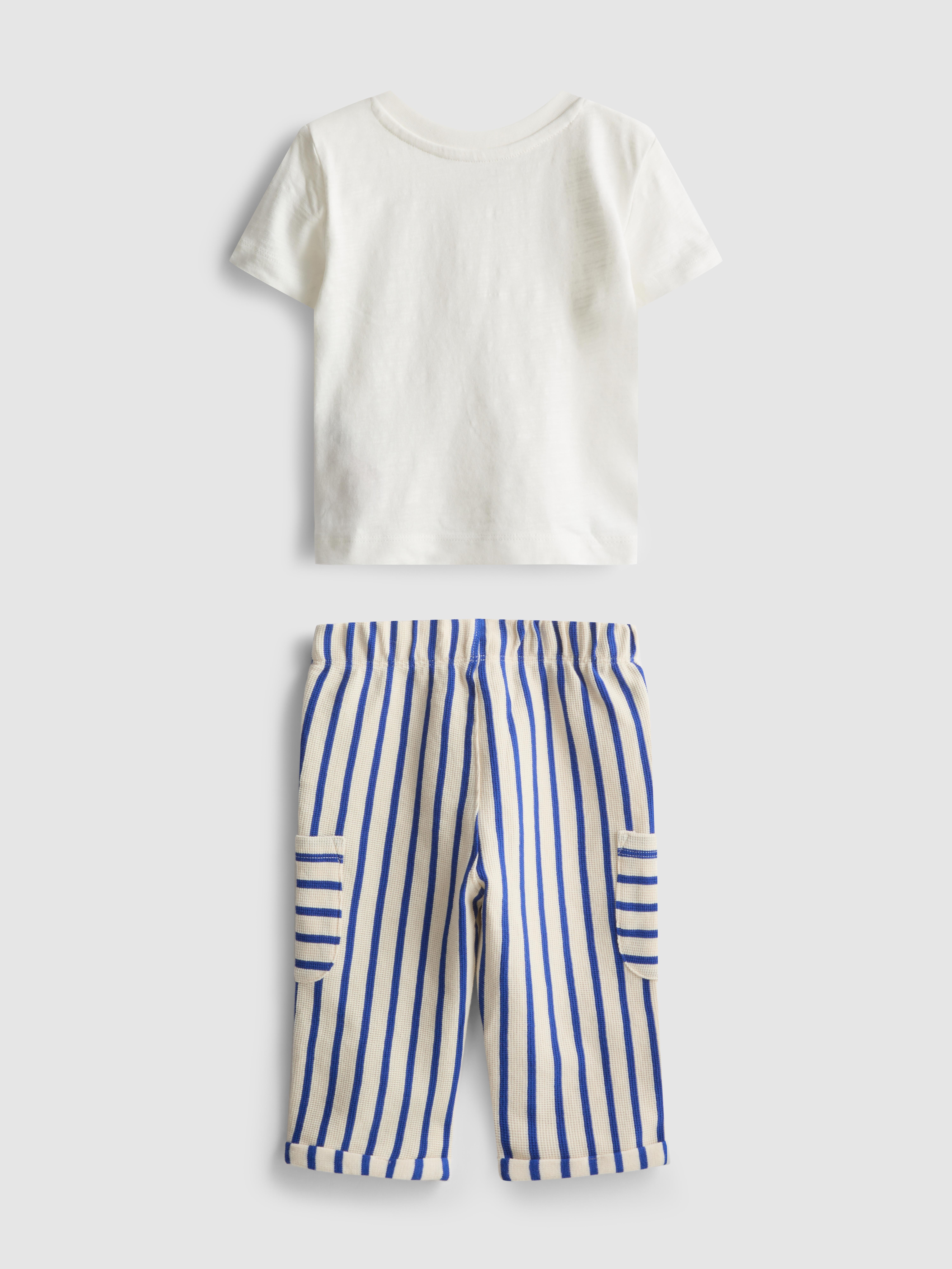 0-36 mesi | Maglietta e pantaloni a nido d'ape - Bianco - Bambino | Primark