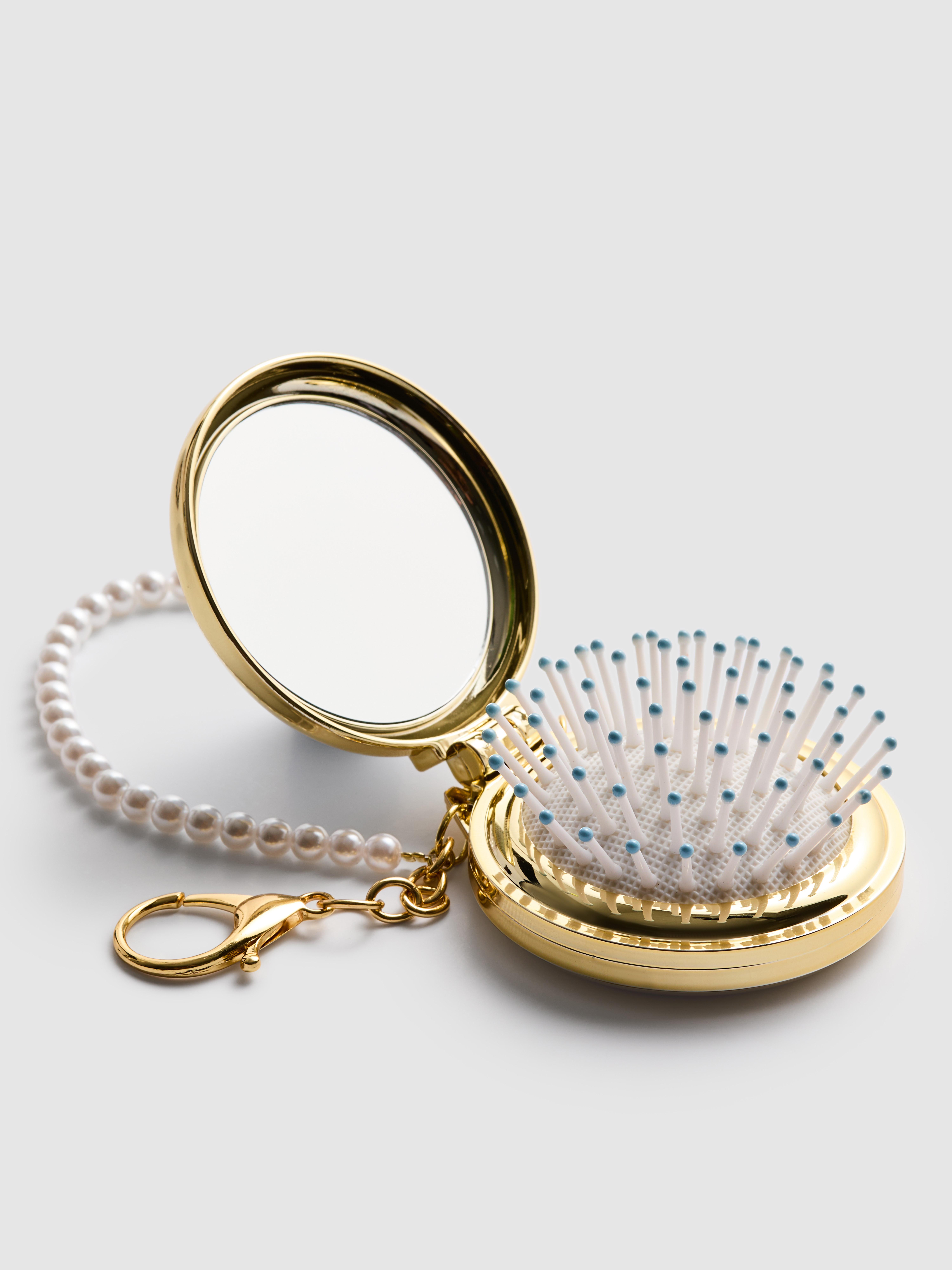 Blue Bridgerton Compact Hair Brush | Primark