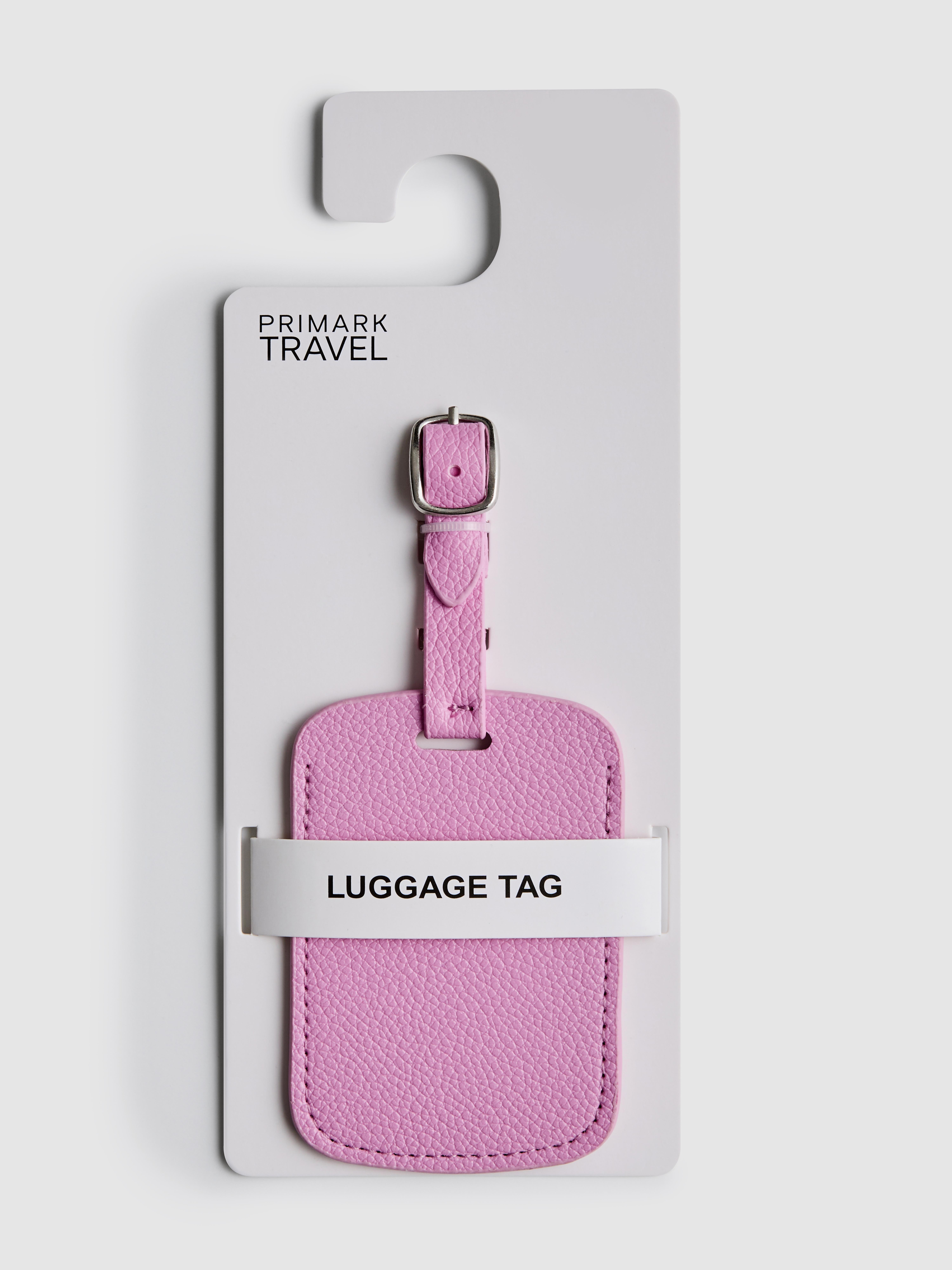 Pink Essential Luggage Tag | Primark