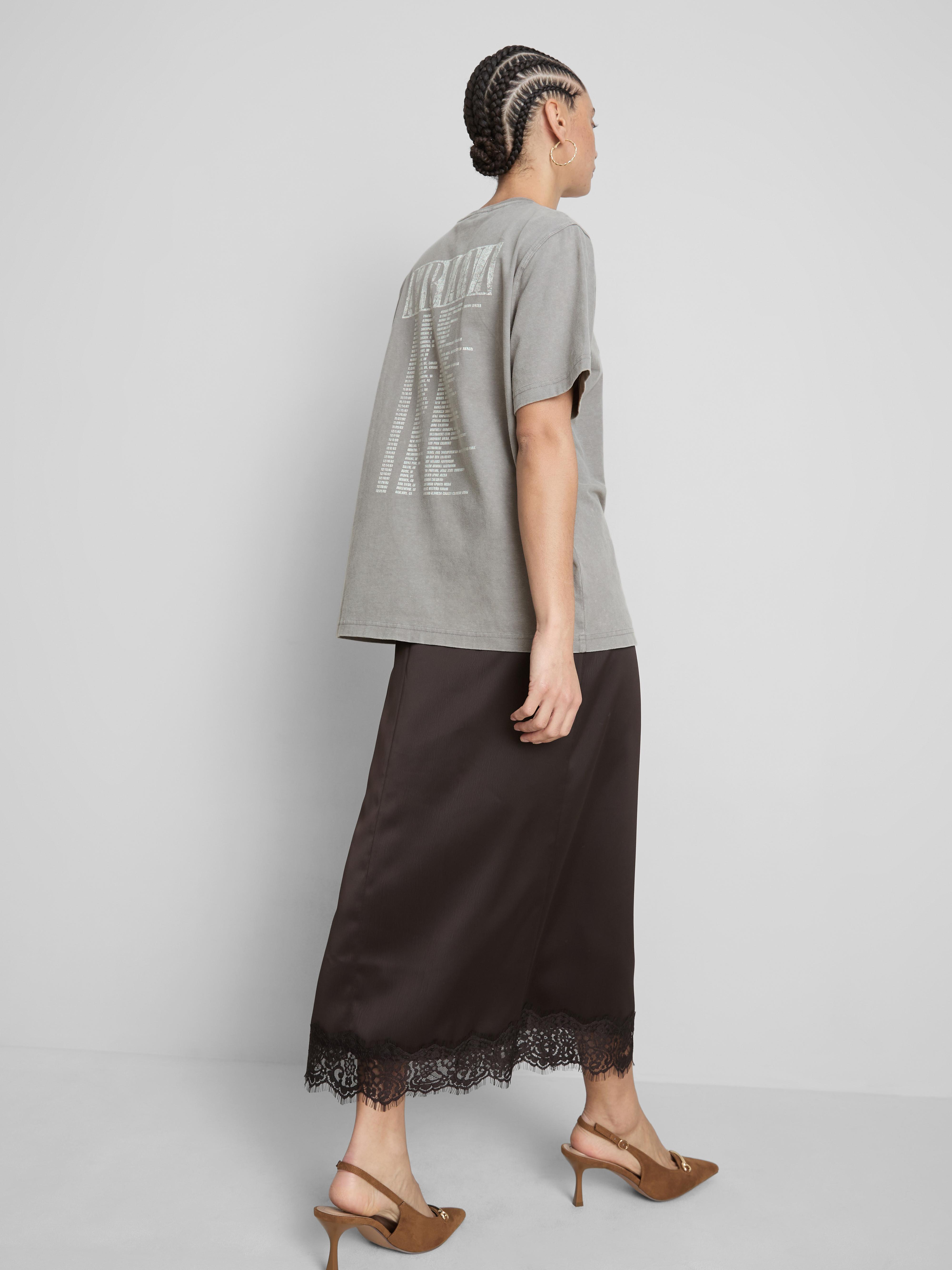 Womens Grey Relaxed Nirvana Graphic Band Tee | Primark