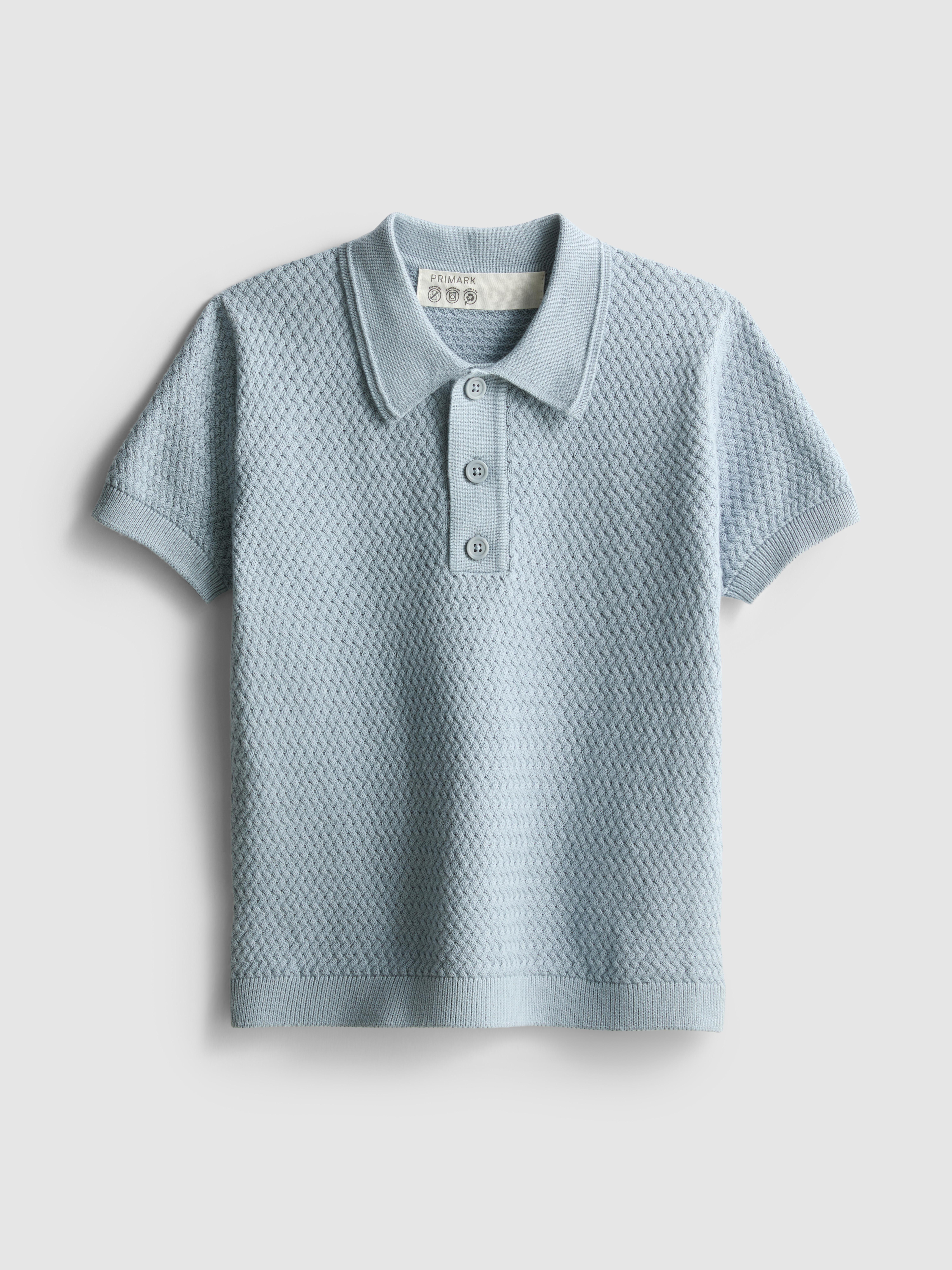 Boys Light Blue 1.5-8yrs | Knit Polo Shirt | Primark