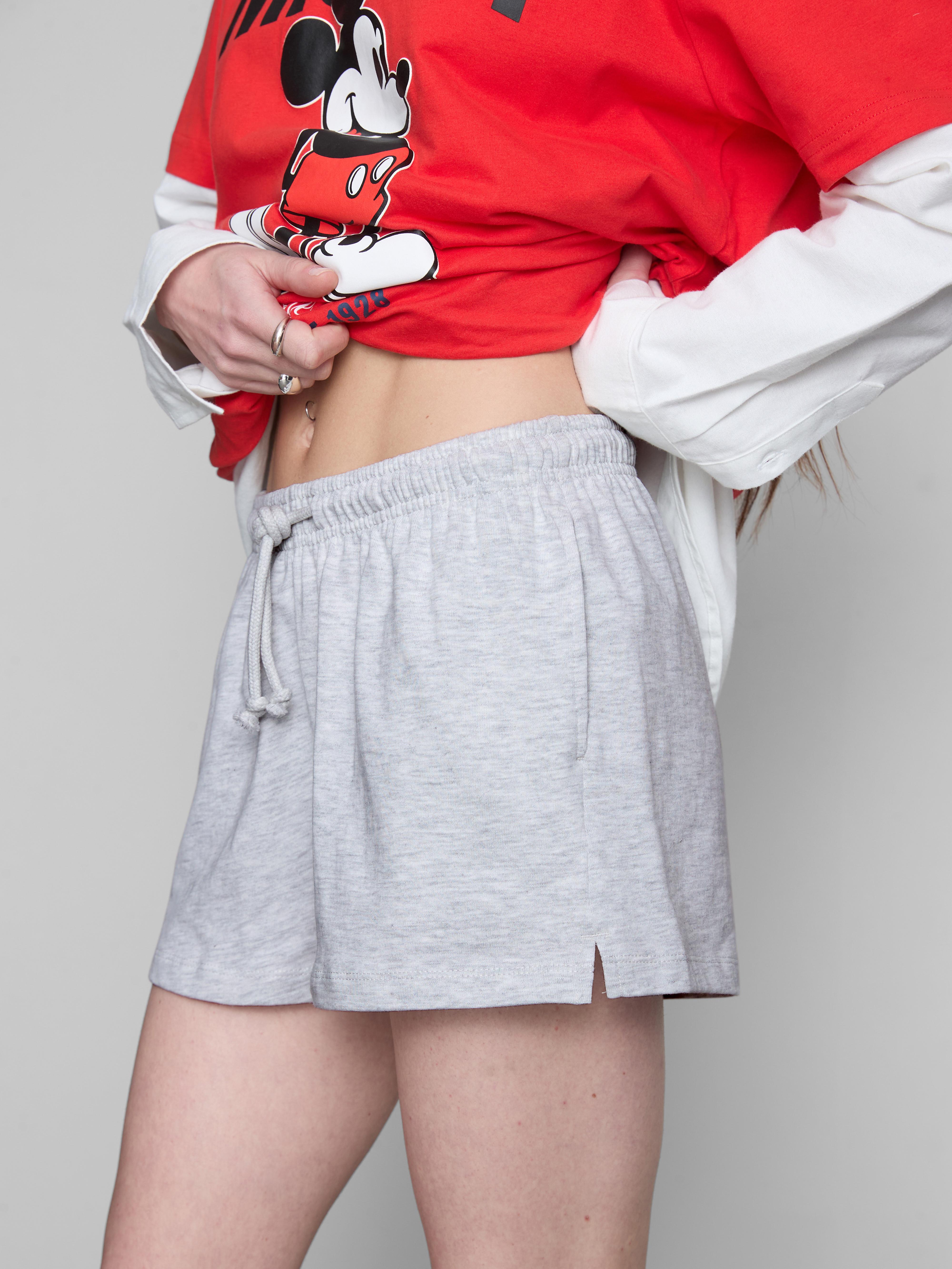 Womens Grey Marl Pure Cotton Shorts | Primark