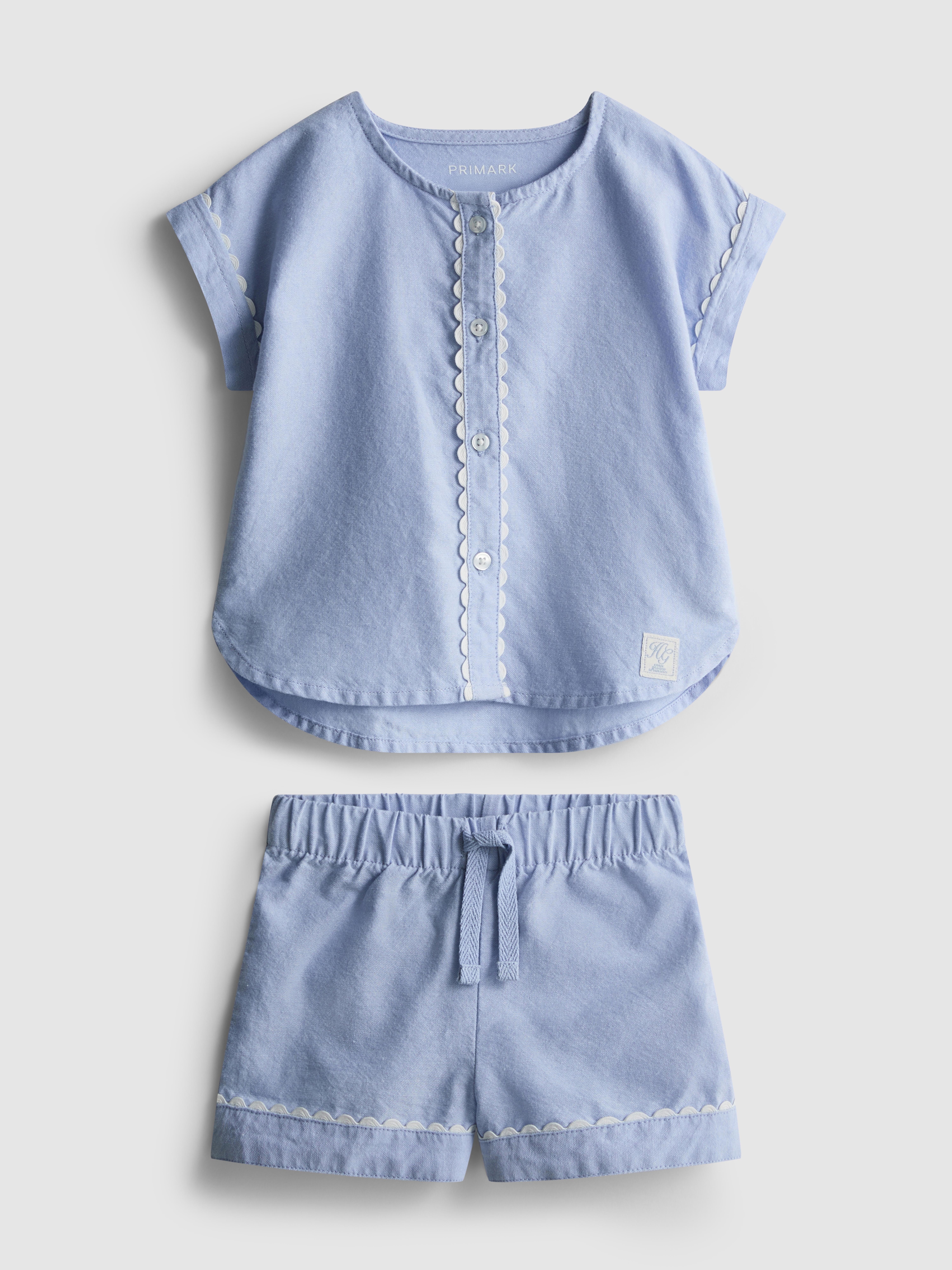 Baby Girls Light Blue 0-36mths | Stacey Solomon Chambray Pyjamas | Primark
