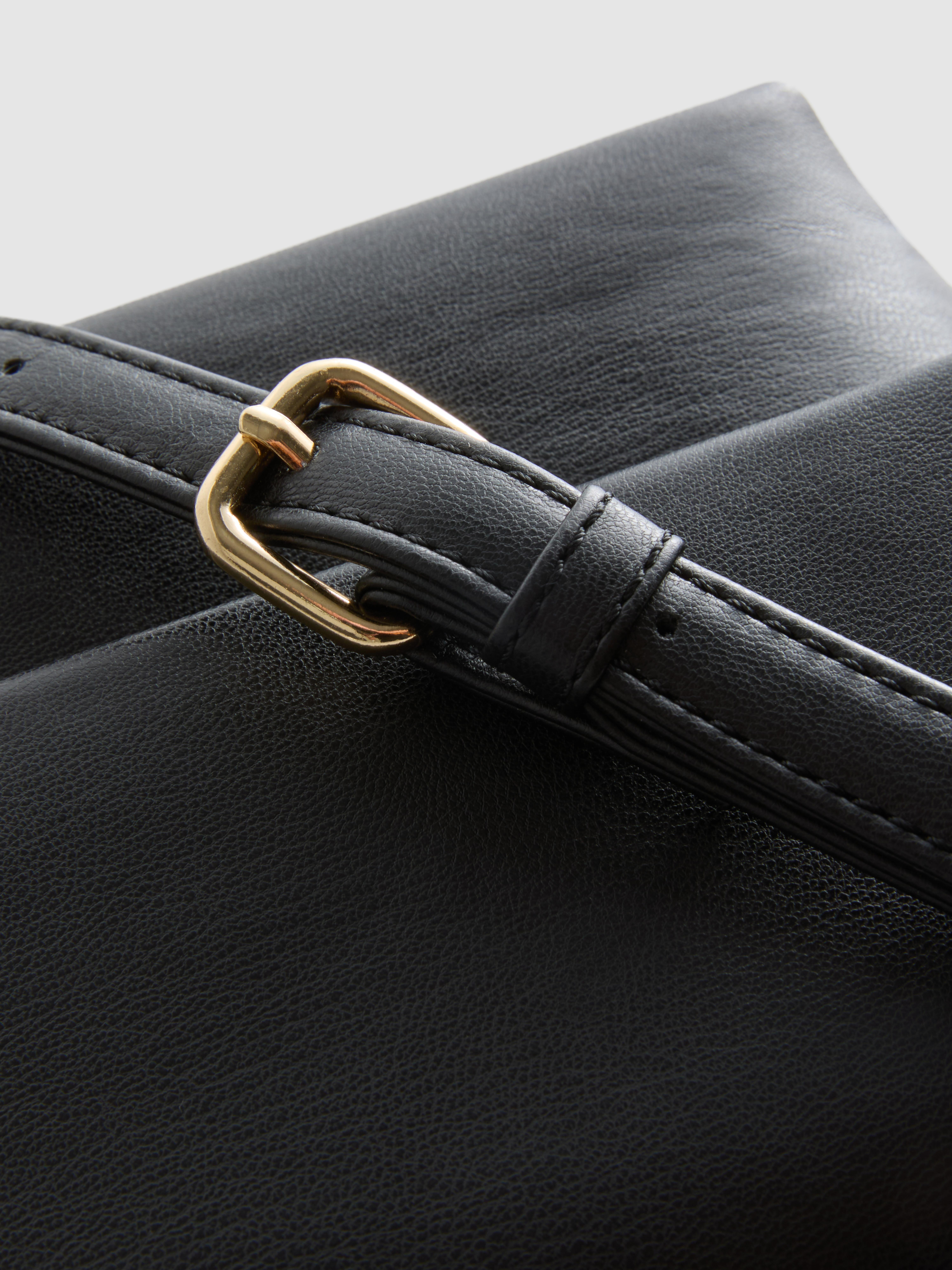 Womens Black Flapover Crossbody Bag | Primark