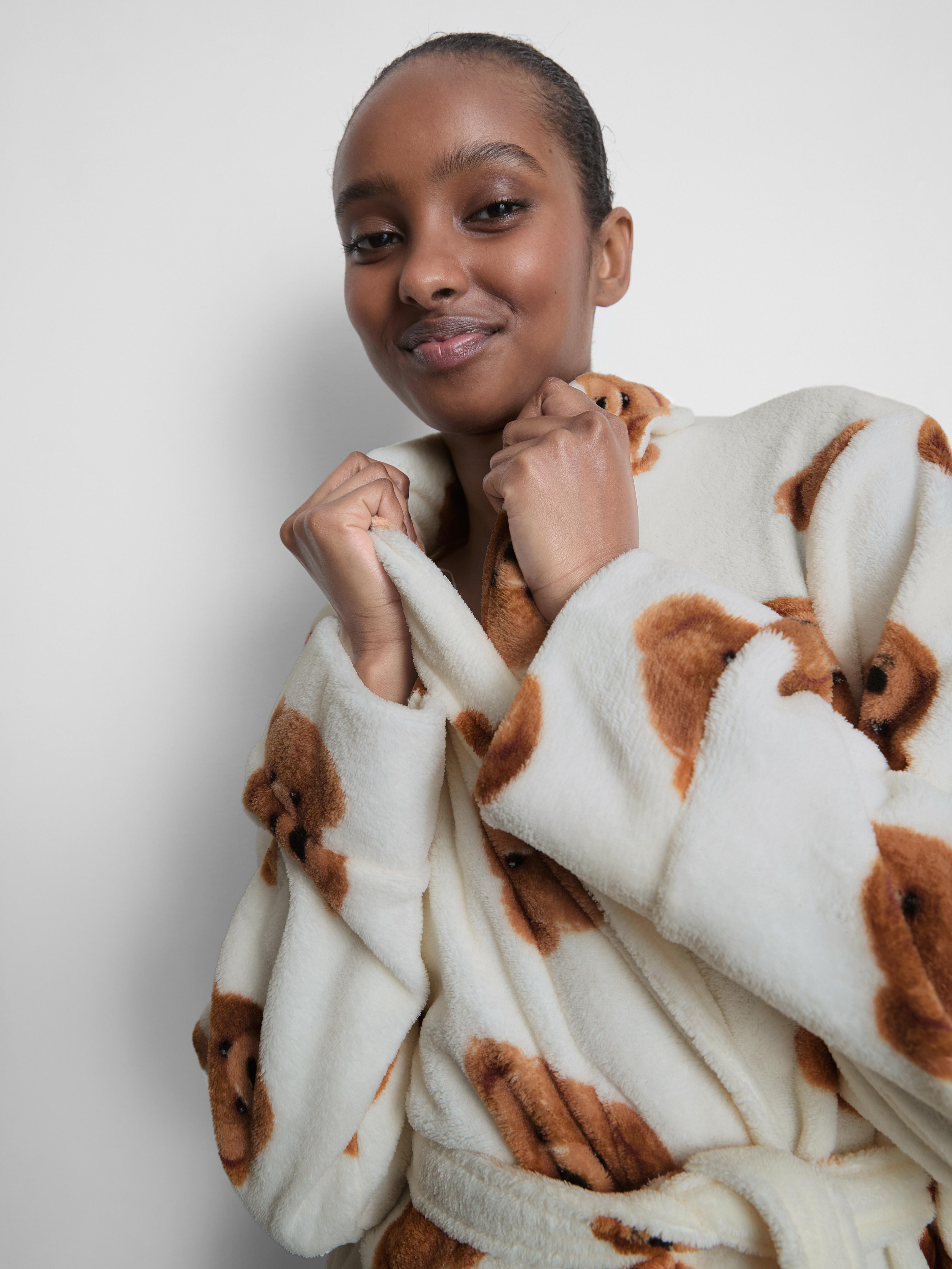 Bademantel mit Teddybär-Print - Hellbraun - Damen | Primark