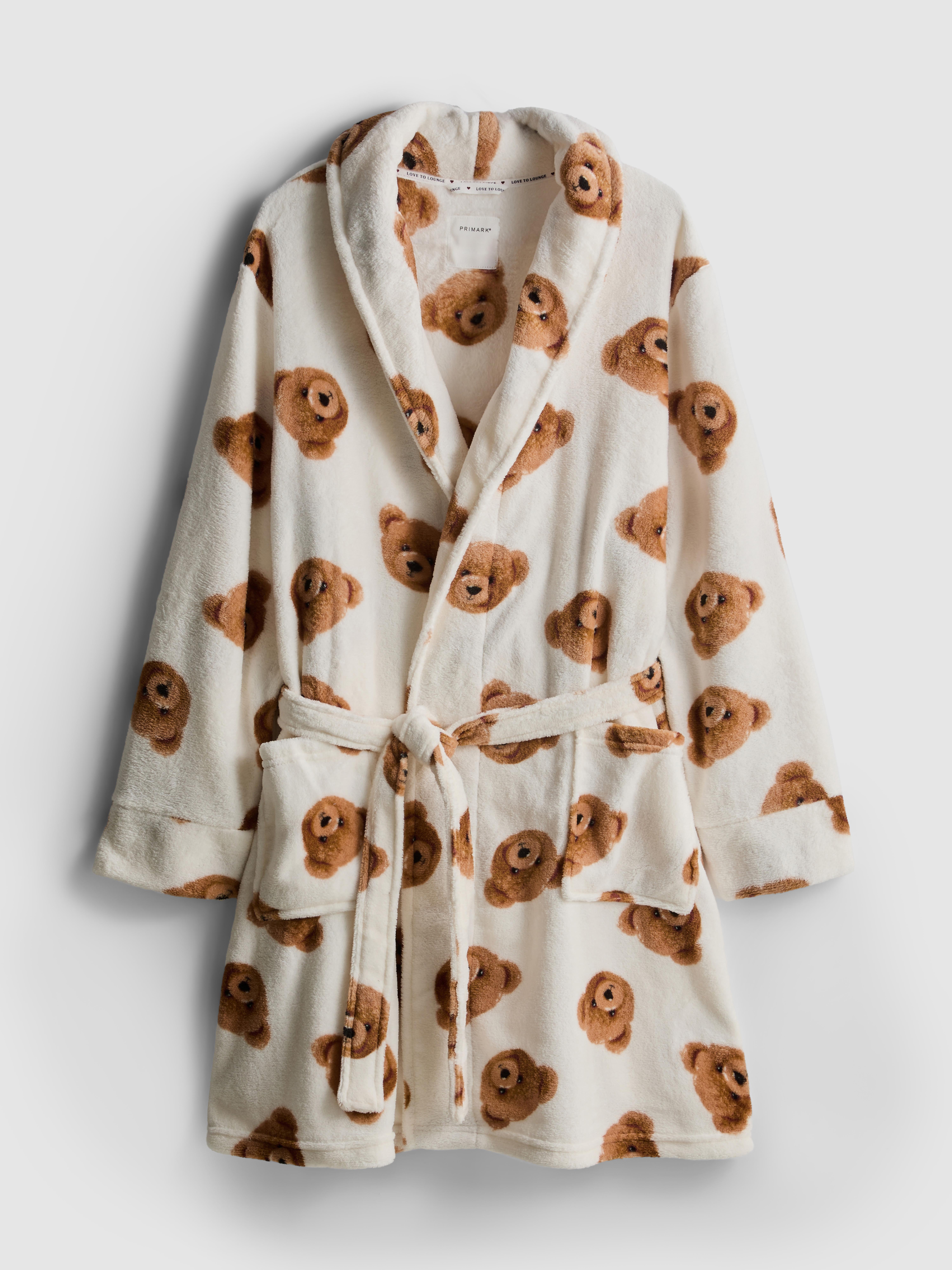 Bademantel mit Teddybär-Print - Hellbraun - Damen | Primark