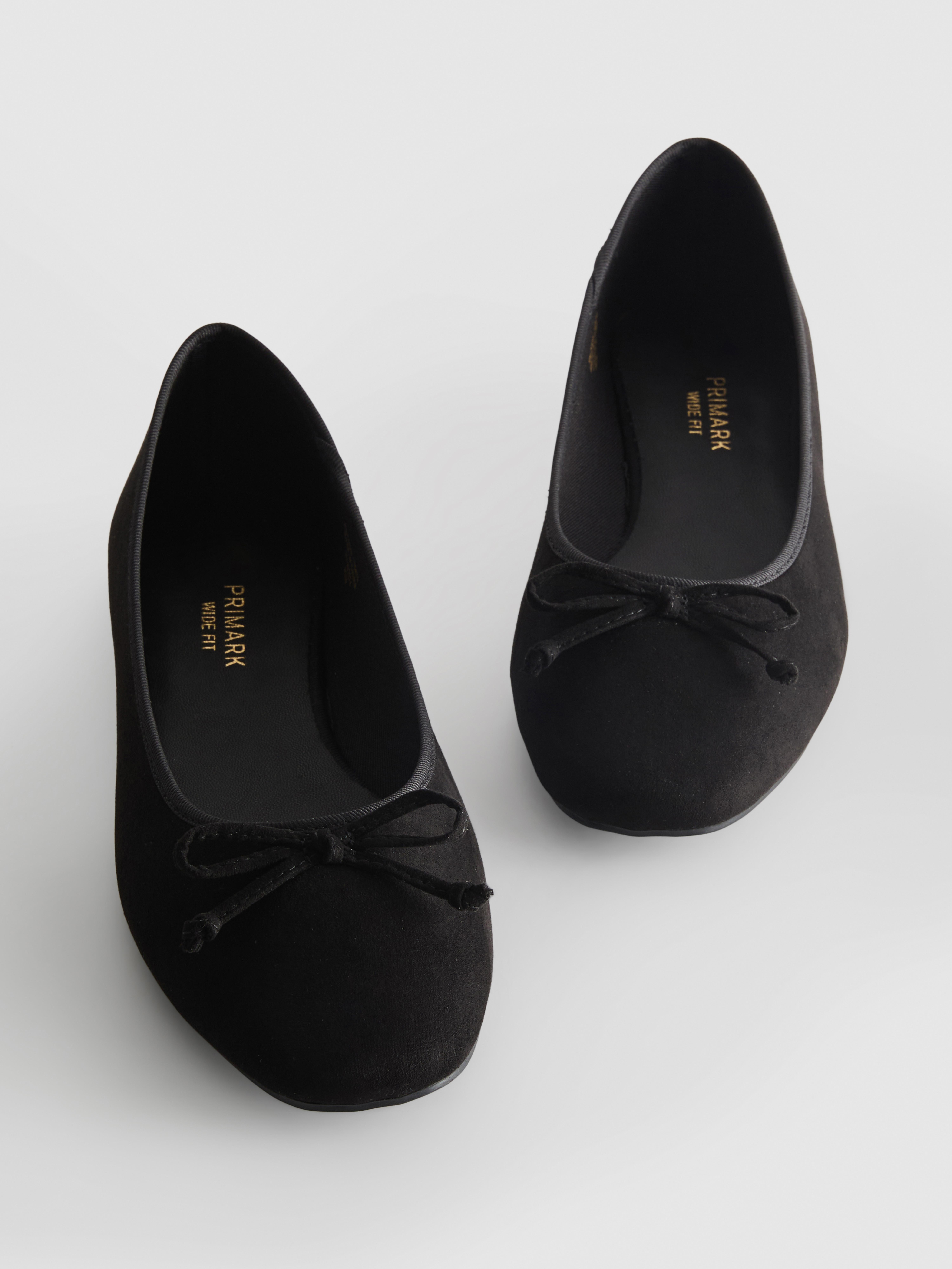Womens Black Wide Fit Ballet Pumps | Primark