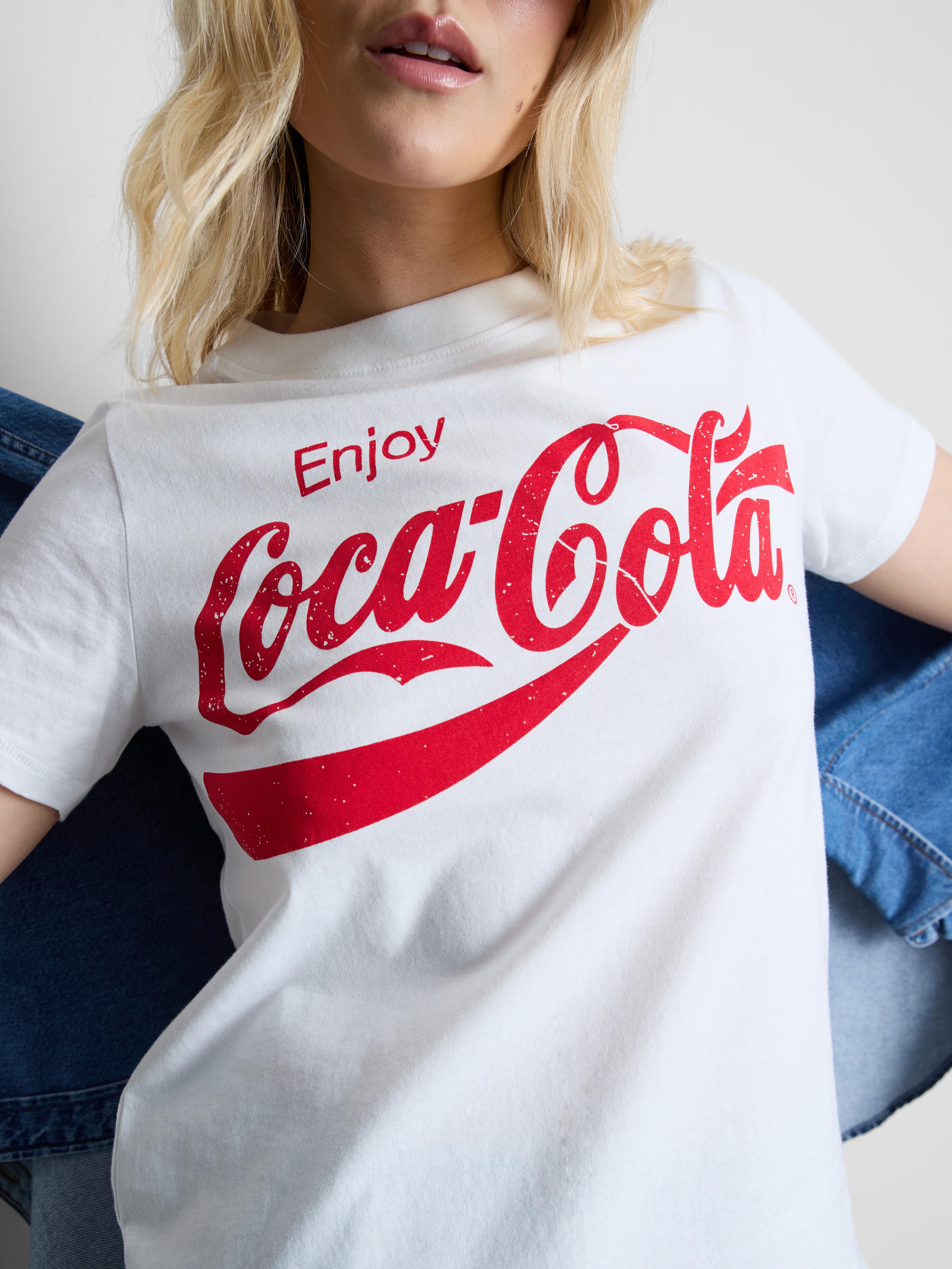 T-shirt décontracté à motif Coca-Cola - Blanc - Femme | Primark