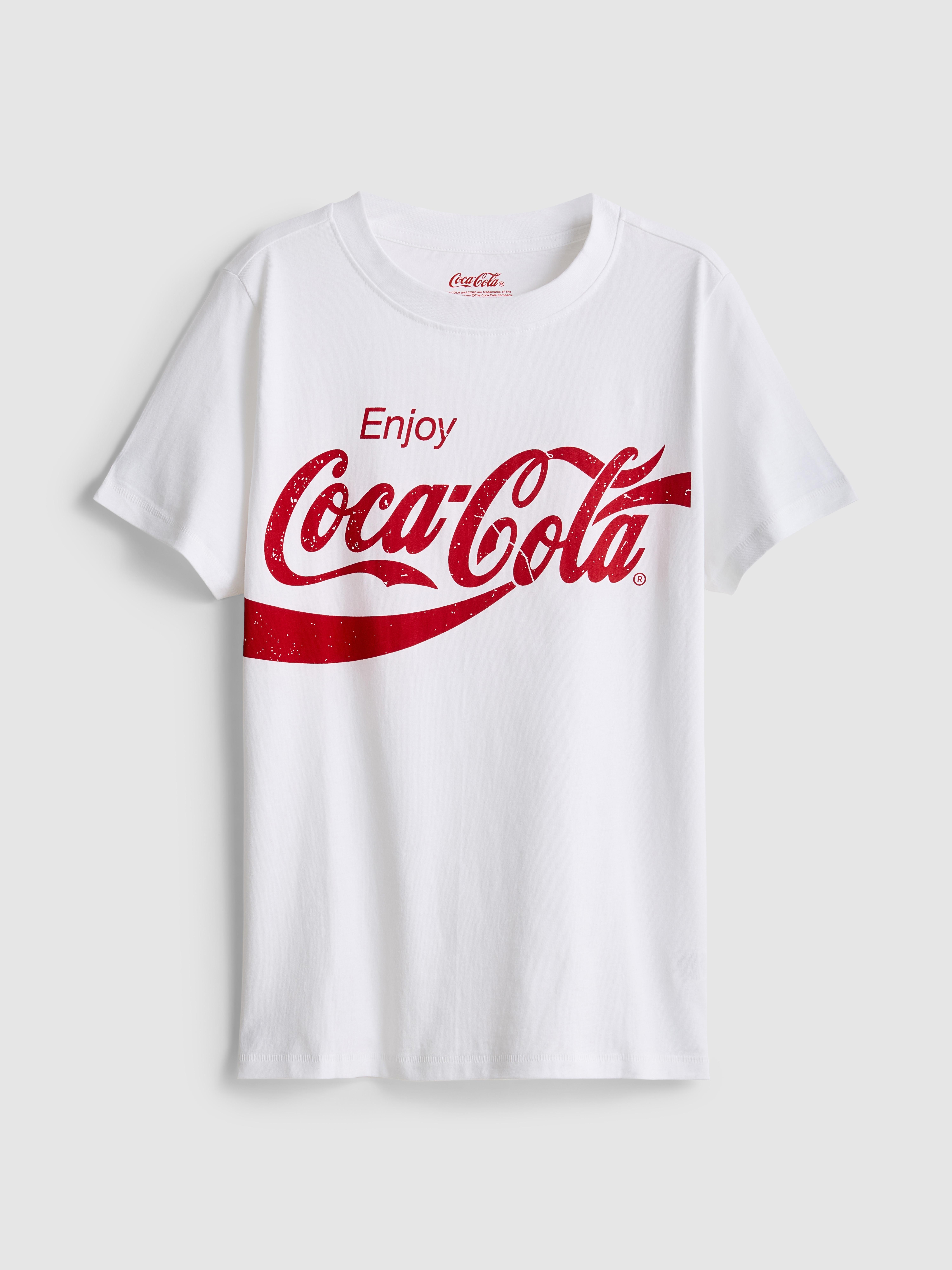 Women's White Coca-Cola Relaxed Graphic Tee | Primark