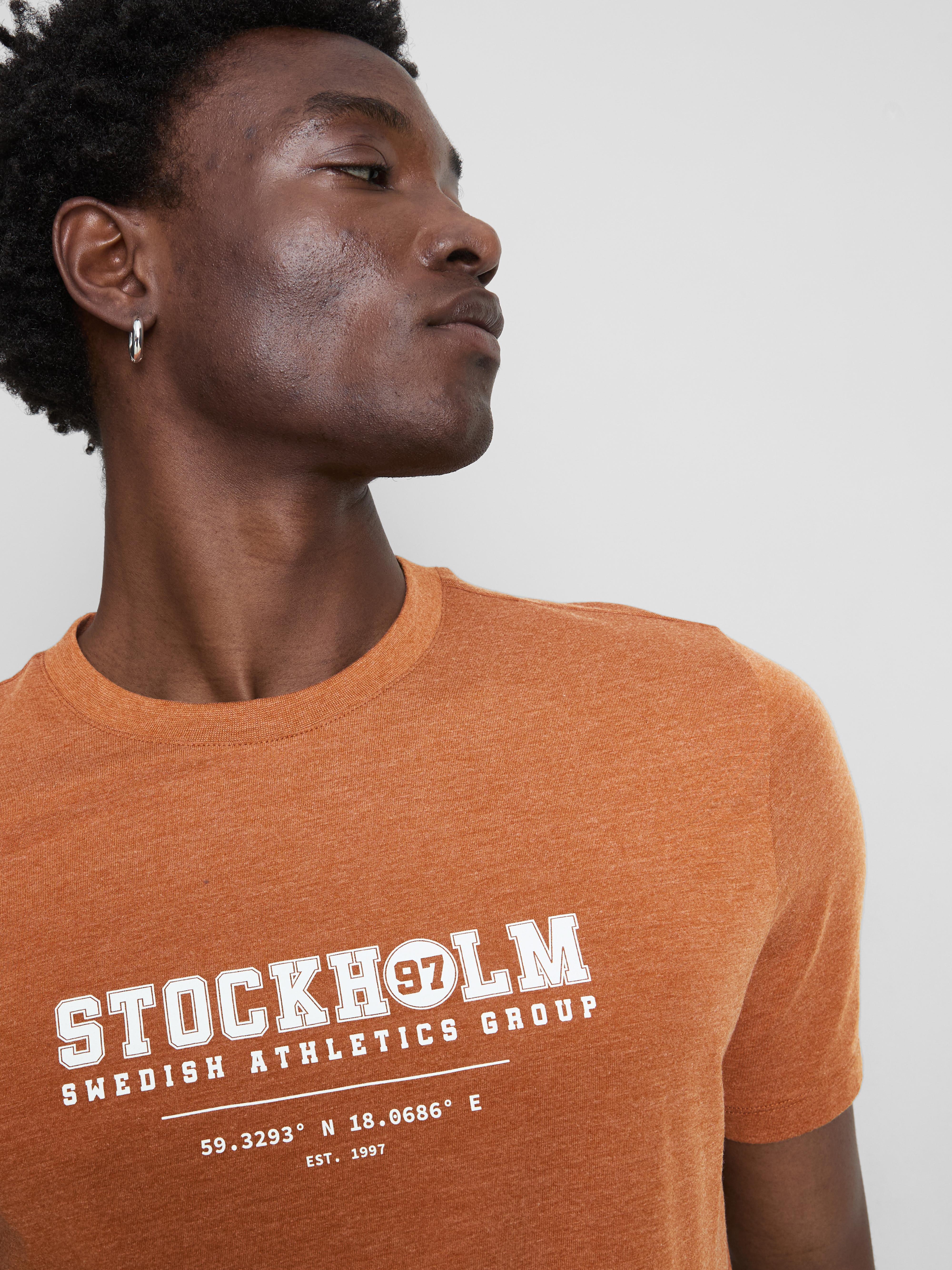 Camiseta de manga corta «Stockholm» - Naranja oscuro - Hombre | Primark