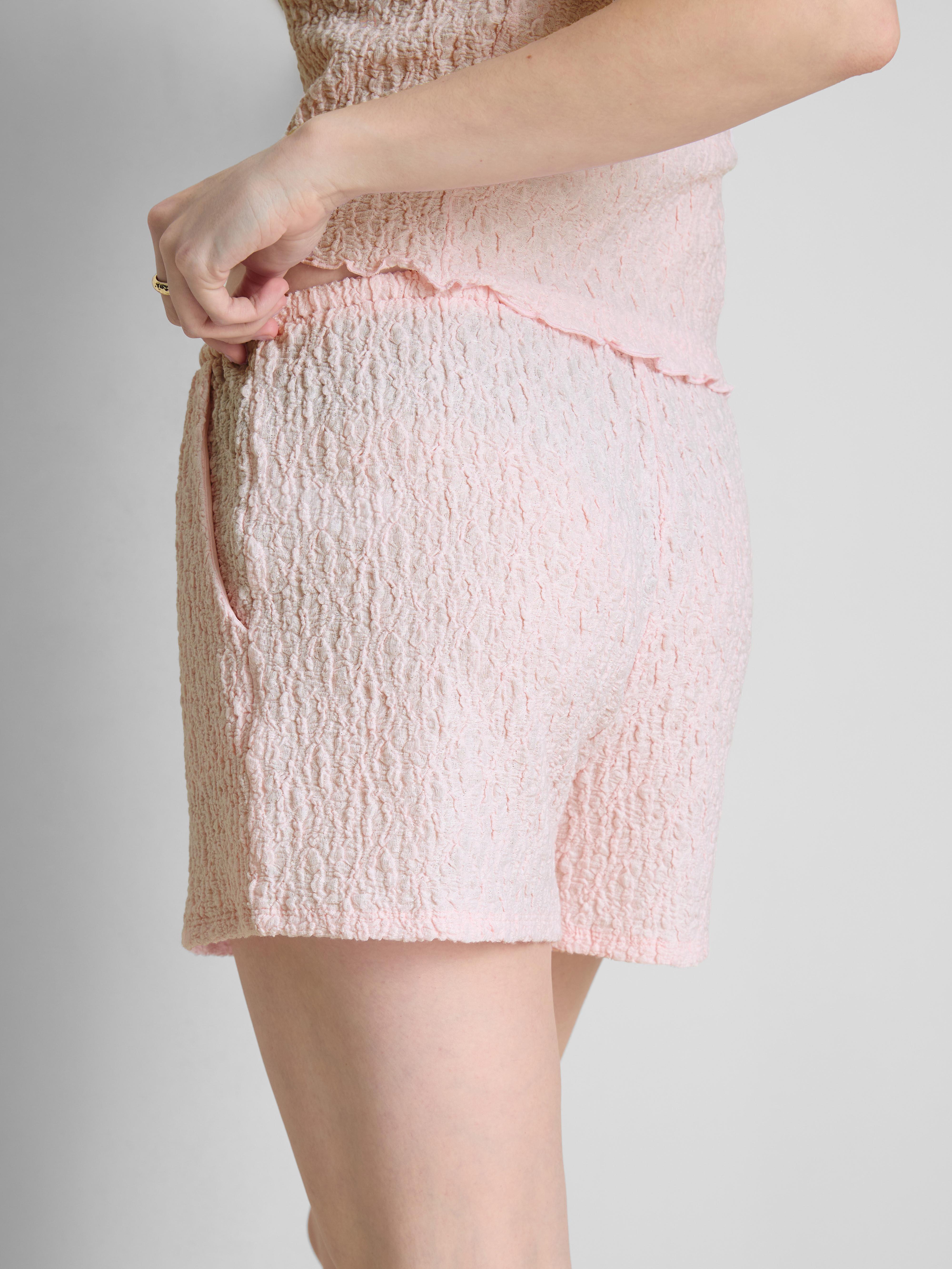 Short froncé à cordon de serrage - Rose clair - Femme | Primark