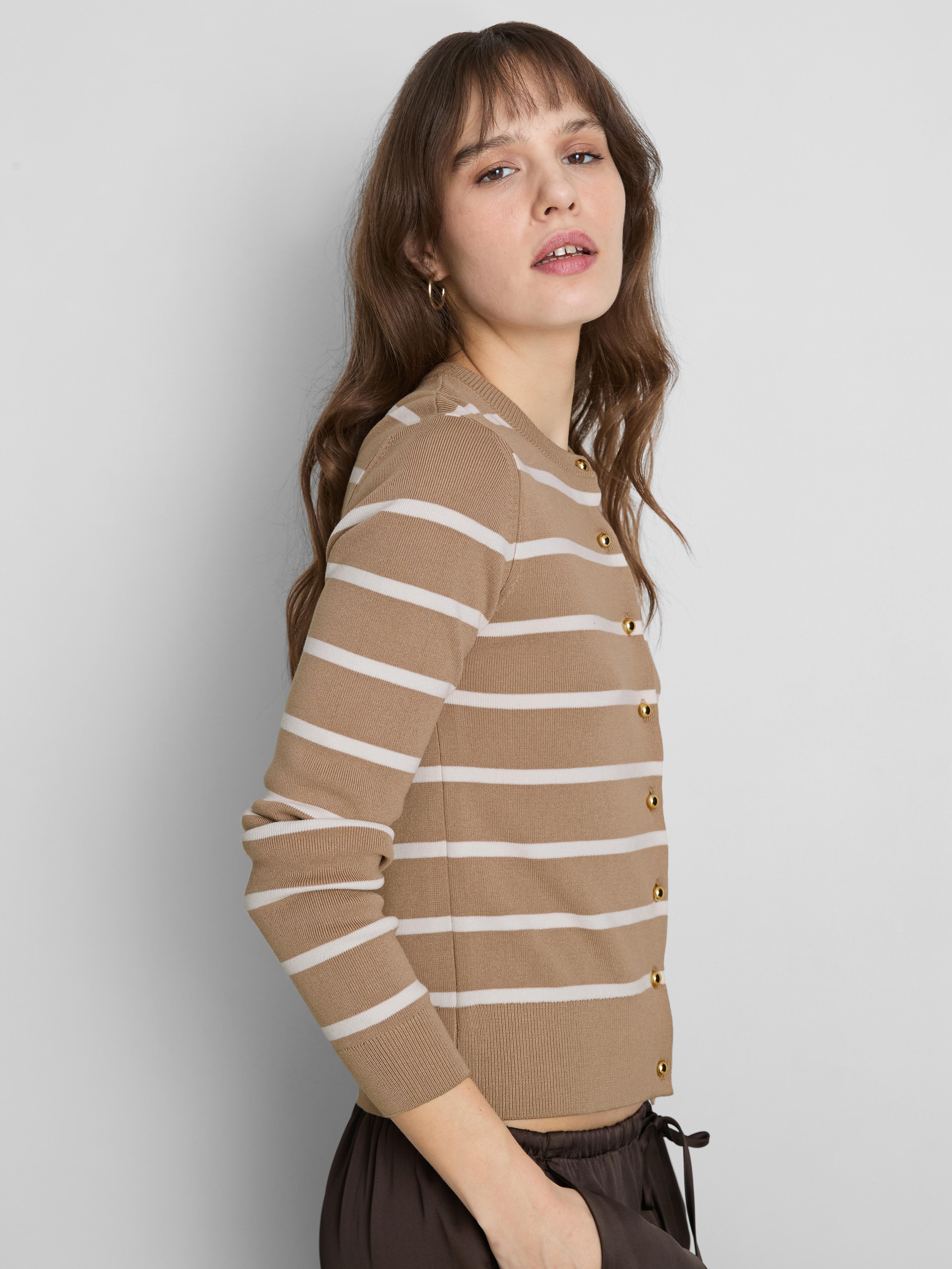 Cardigan con bottoni metallizzati - Mocha - Donna | Primark
