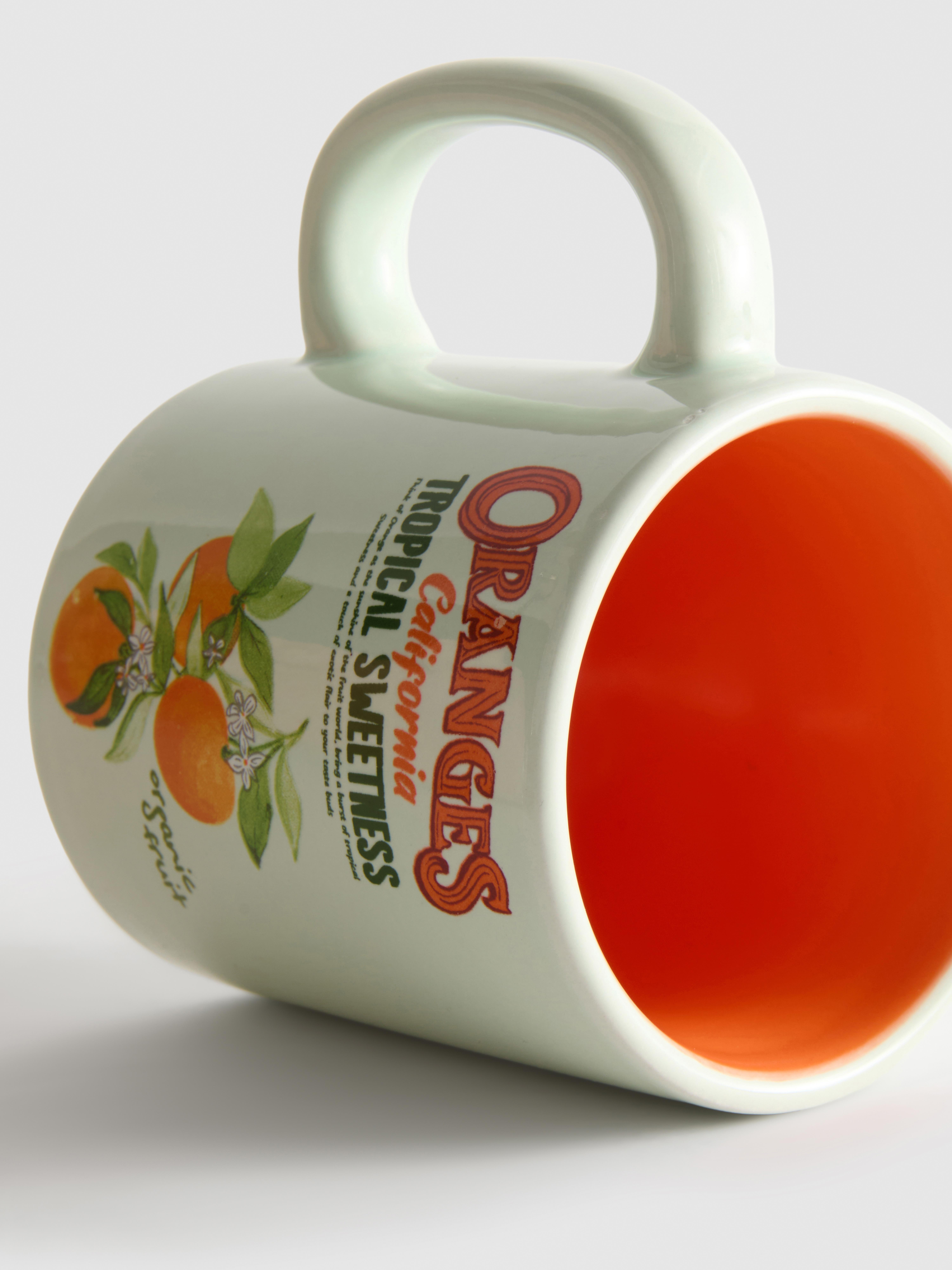 Light Green California Oranges Mug | Primark