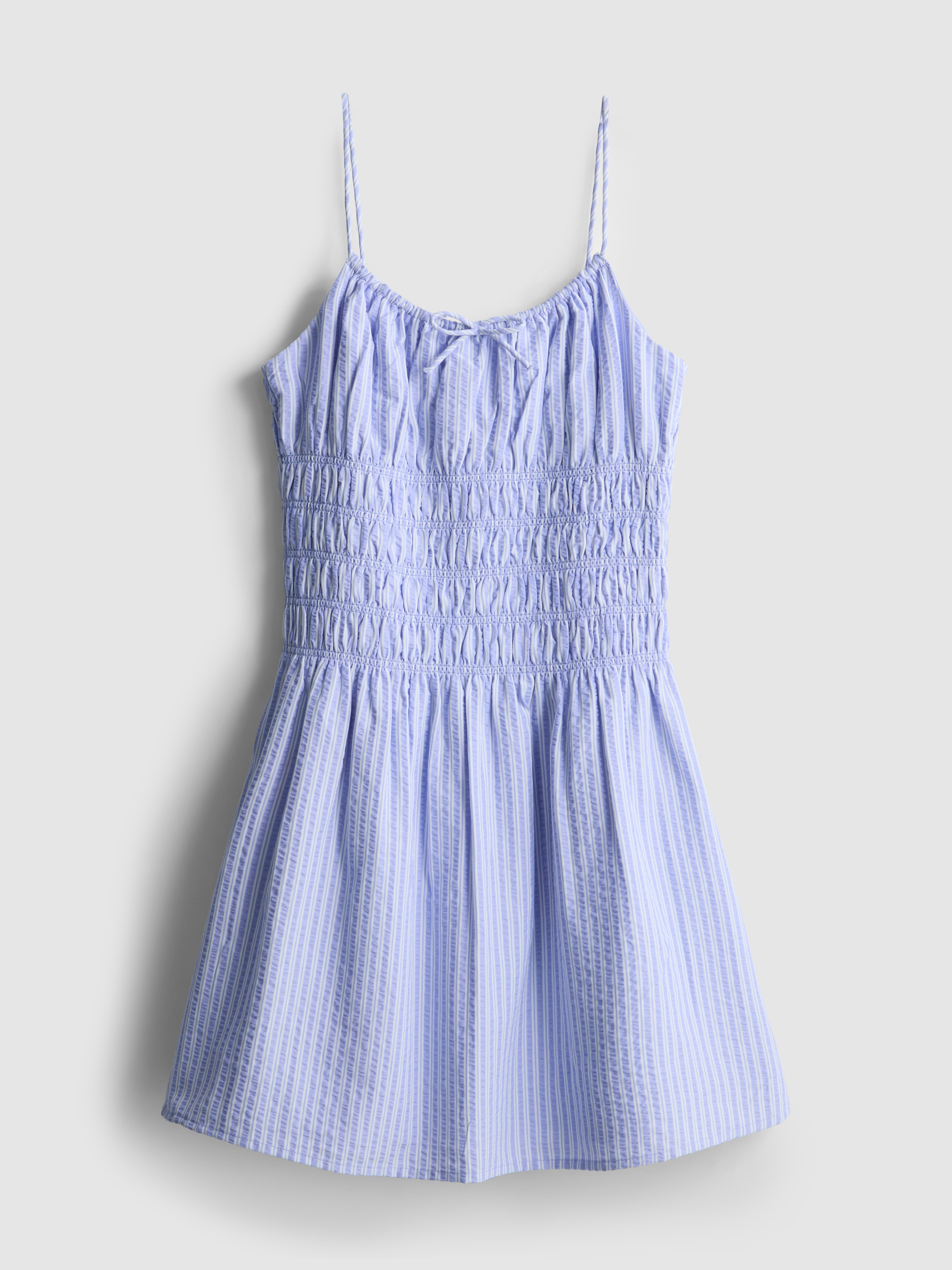 Girls Blue 7-15yrs | Seersucker Dress | Primark