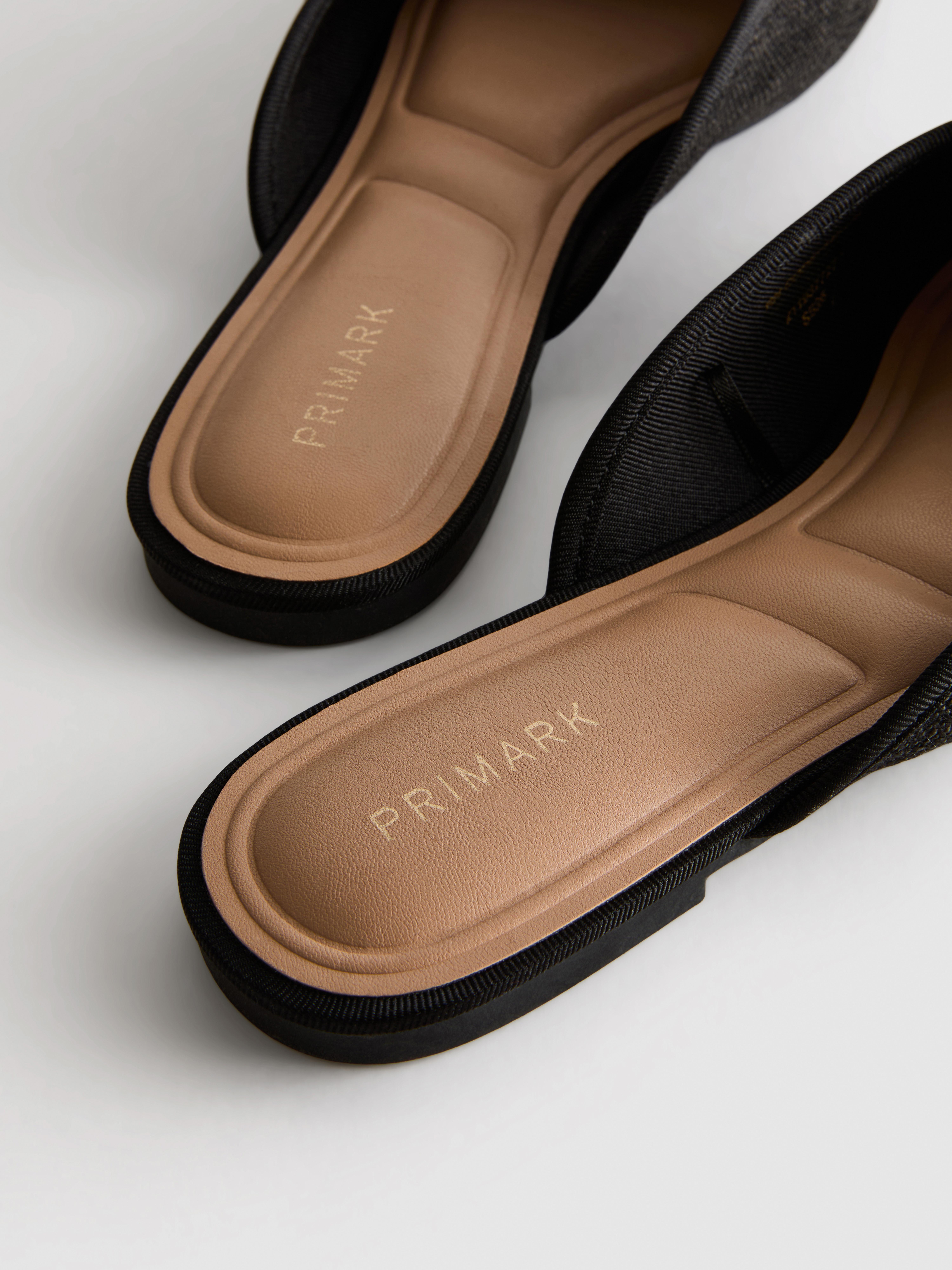 Ballerina-muiltjes met strikje - Zwart - Dames | Primark