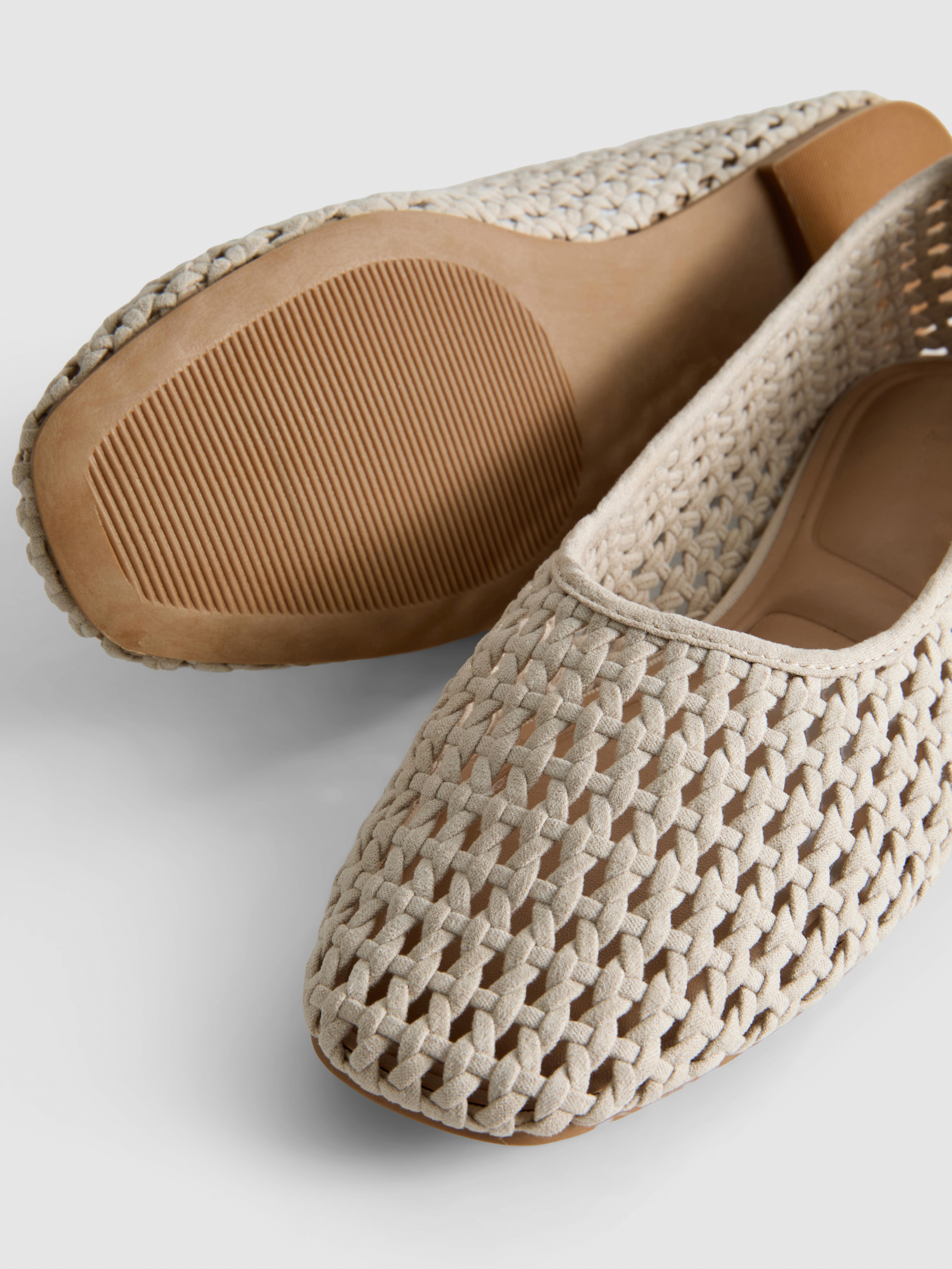 Ecru Woven Ballet Pumps | Primark