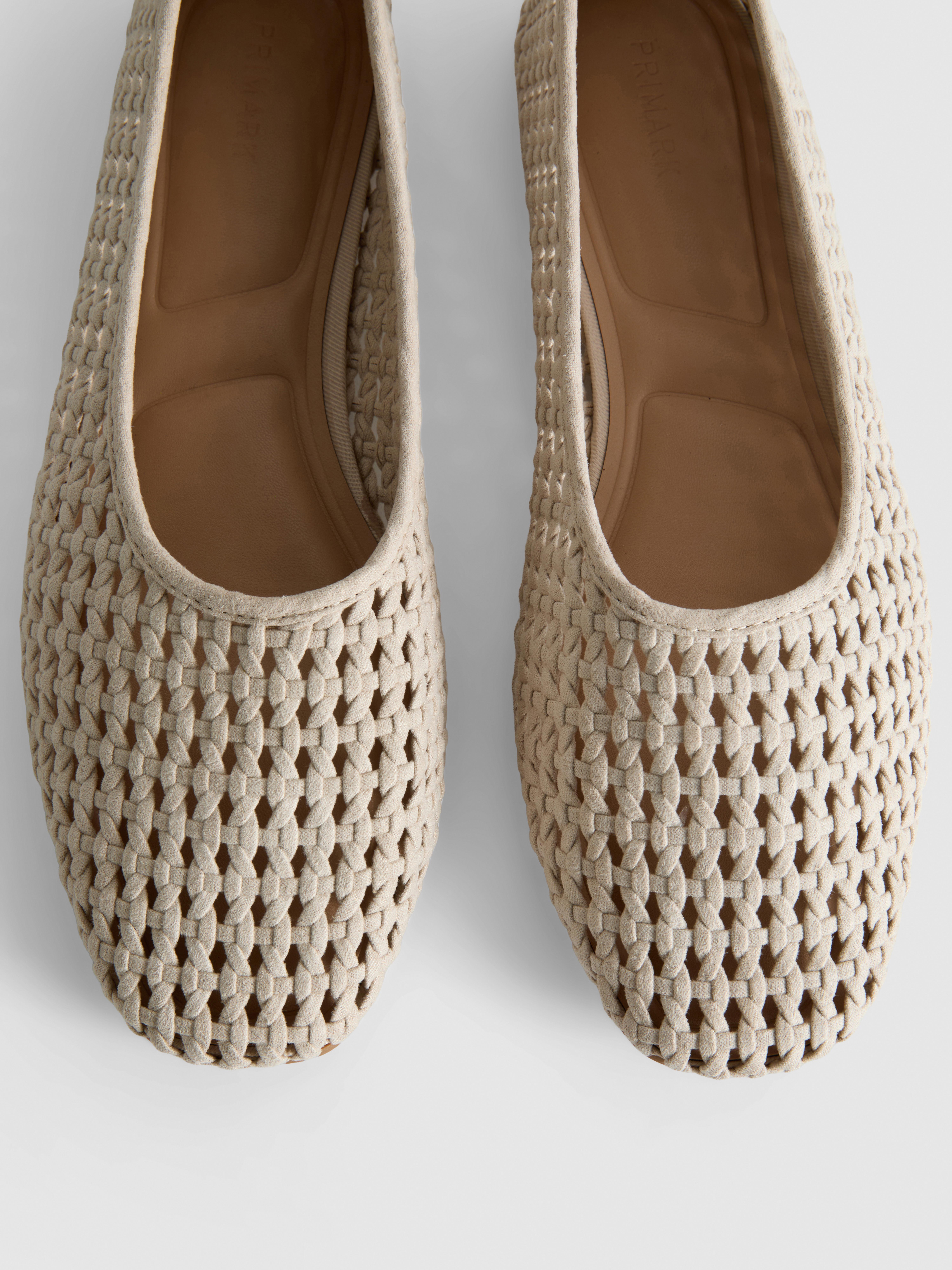 Ecru Woven Ballet Pumps | Primark