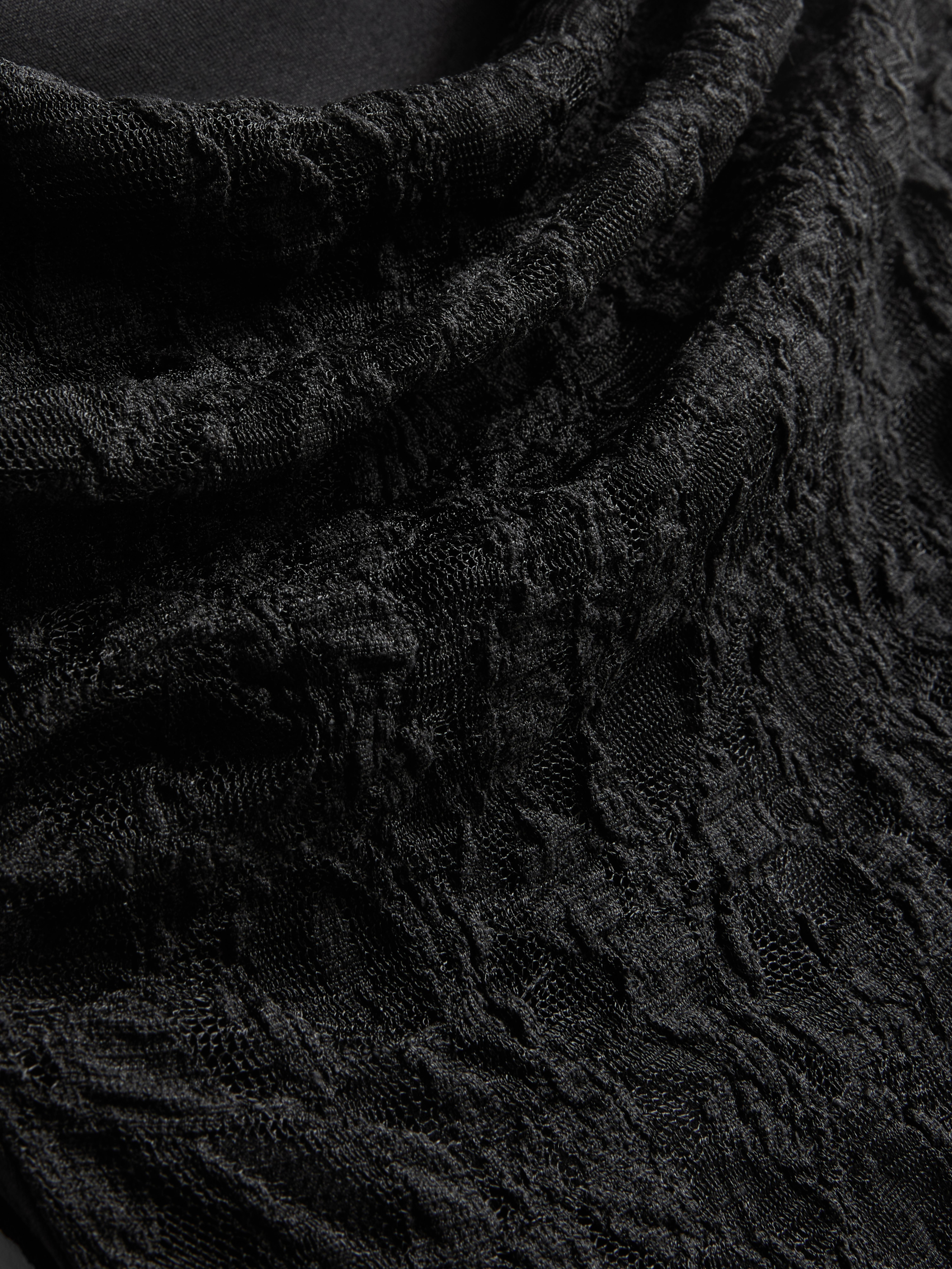 Womens Black Cowl Neck Lace Mini Dress | Primark