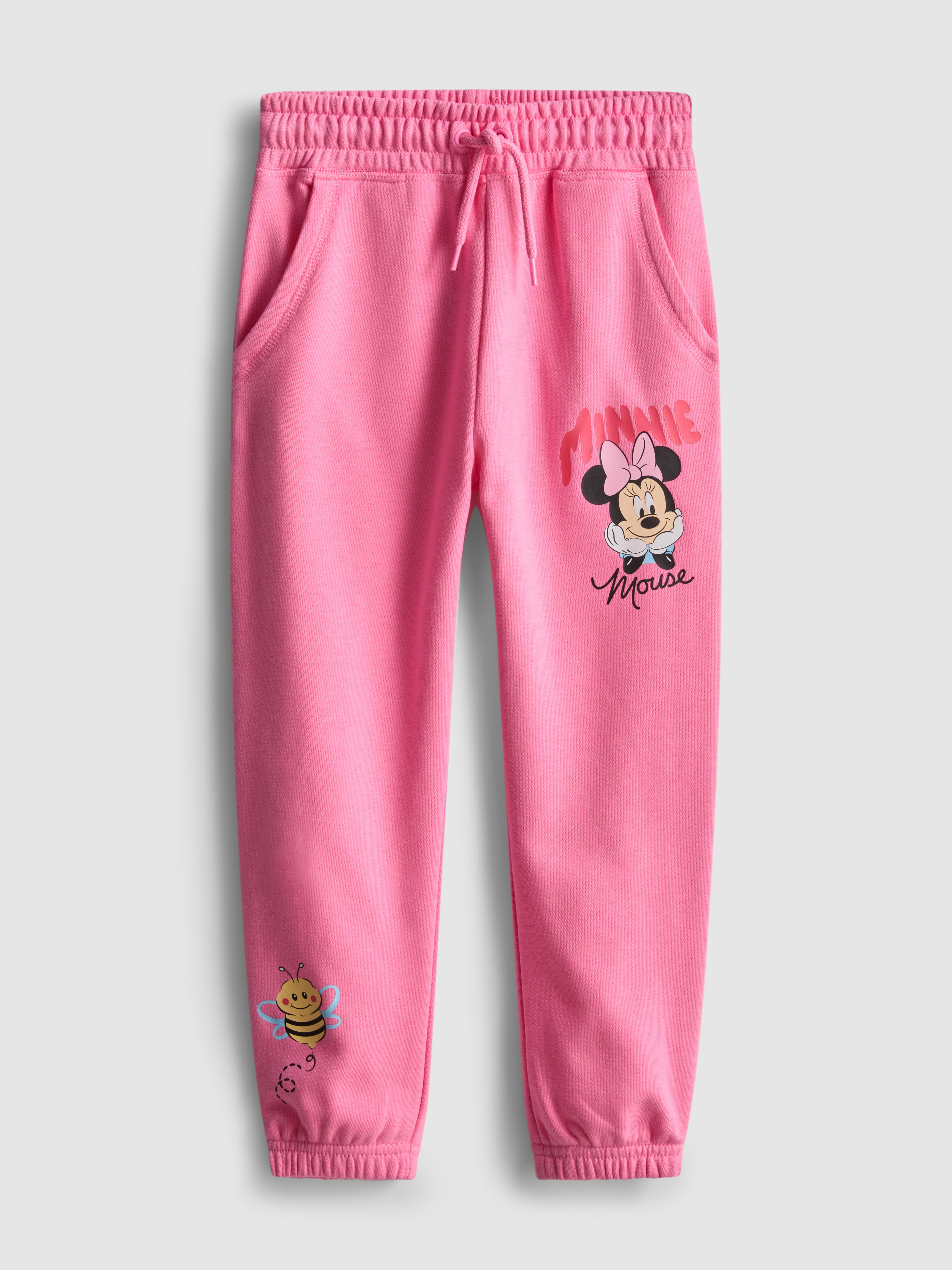Girls Pink 1.5-8yrs | Disney’s Minnie Mouse Cuffed Joggers | Penneys